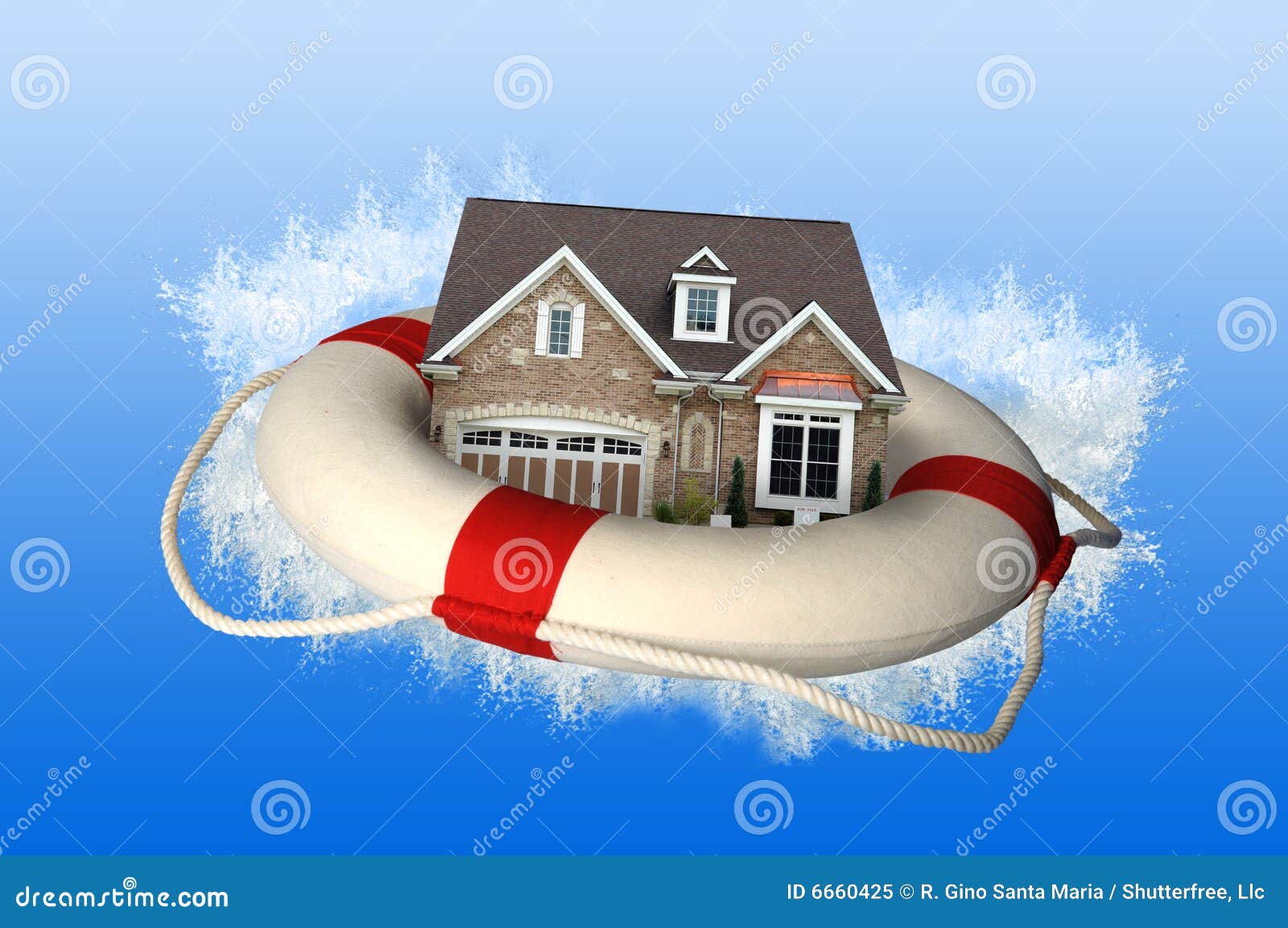 Life Preserver Floating Royalty-Free Stock Photography | CartoonDealer ...