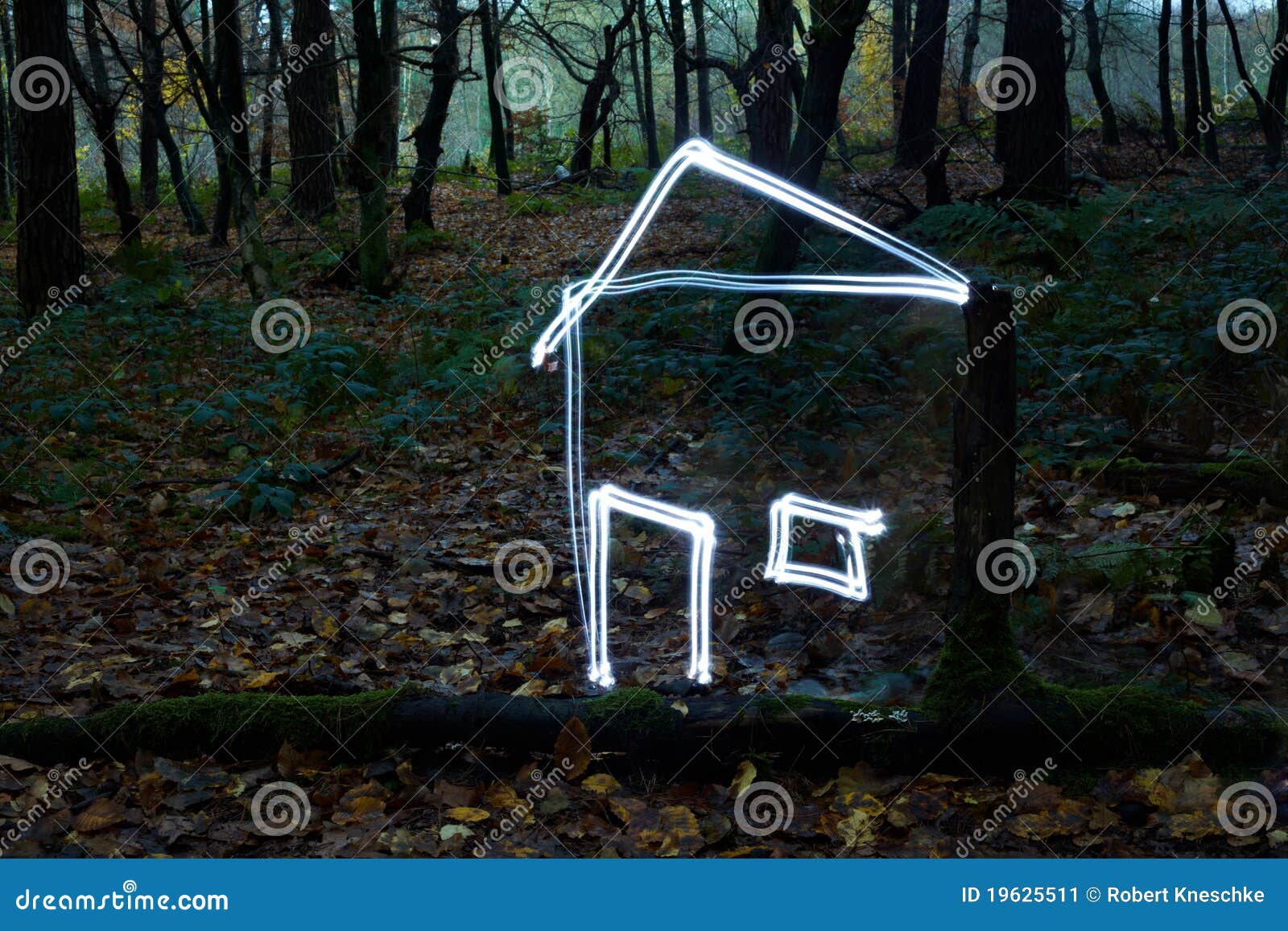 House of light in forest stock image. Image of beam, outdoors - 19625511