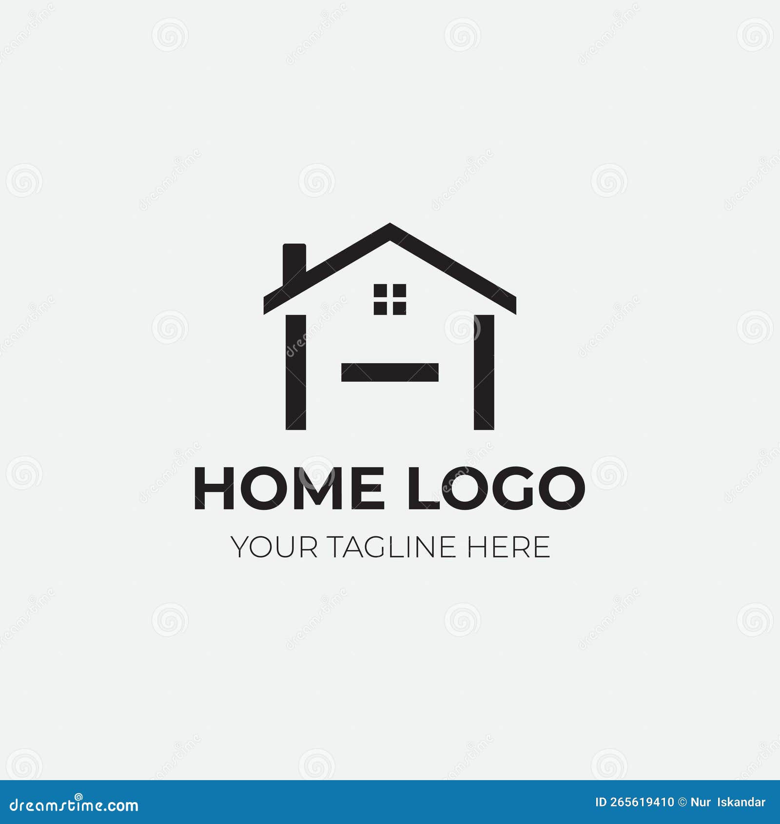 House Line Logo Design Template Vector Stock Vector - Illustration of ...