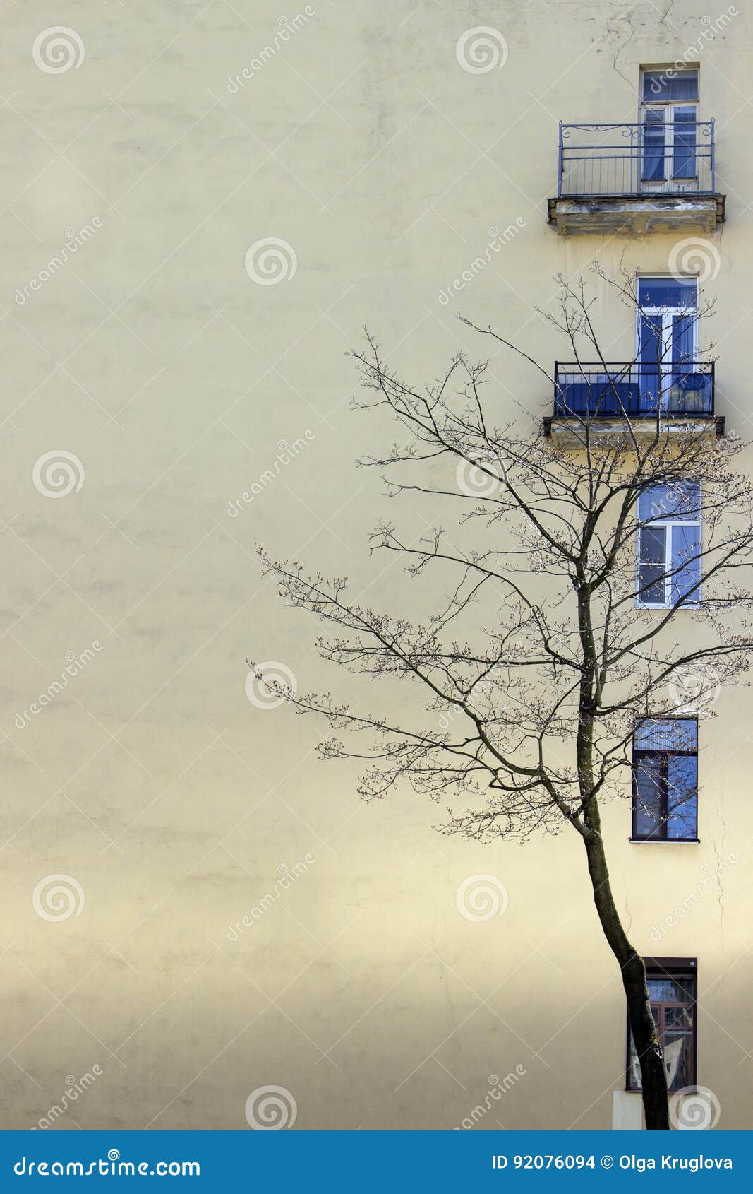 The House with a Line of Windows Stock Photo - Image of construction ...