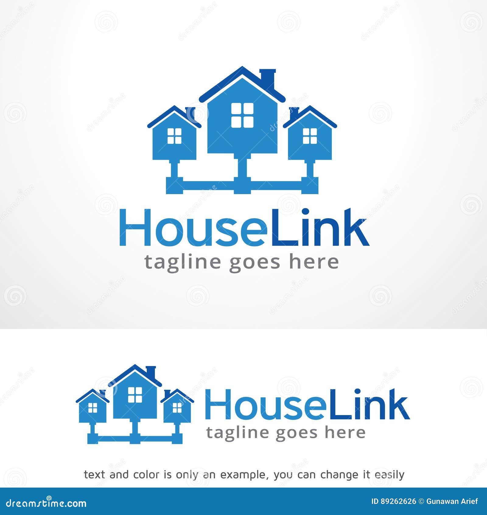 House Link Logo Template Design Vector, Emblem, Design Concept ...