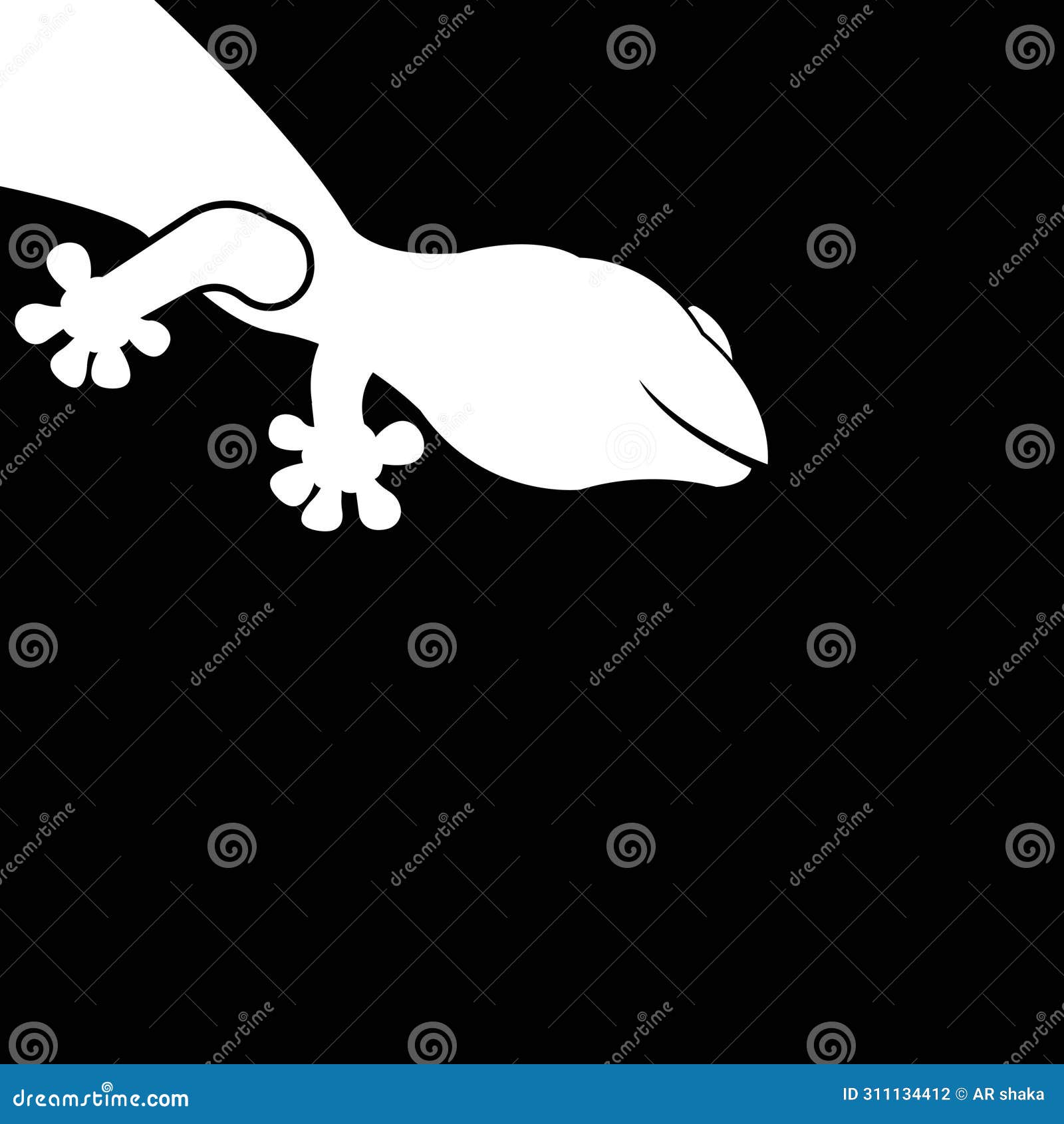 House Lizard Vector Icon Illustration Simple Design Stock Vector ...