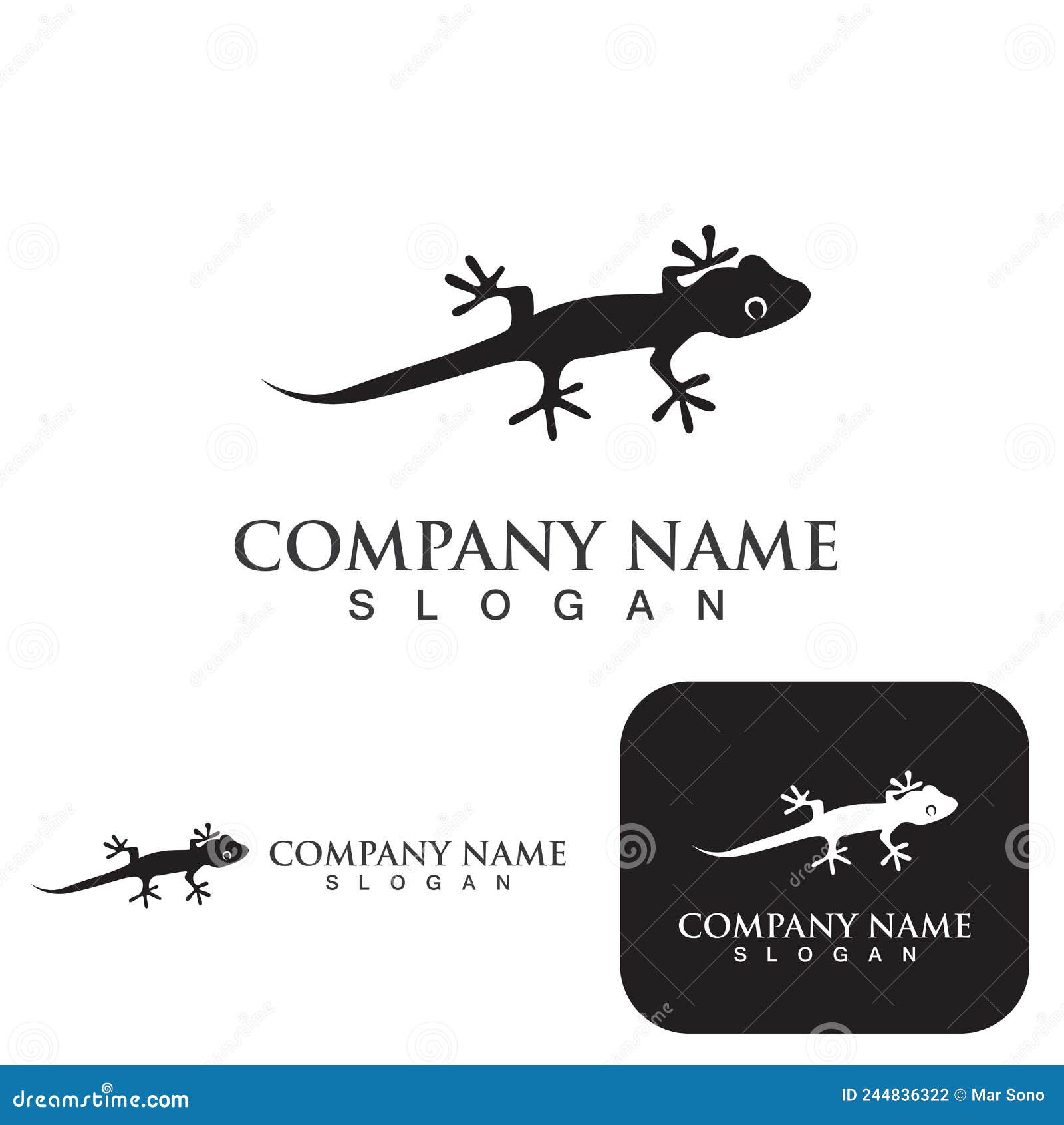 House Lizard Vector Print Template Stock Vector - Illustration of ...