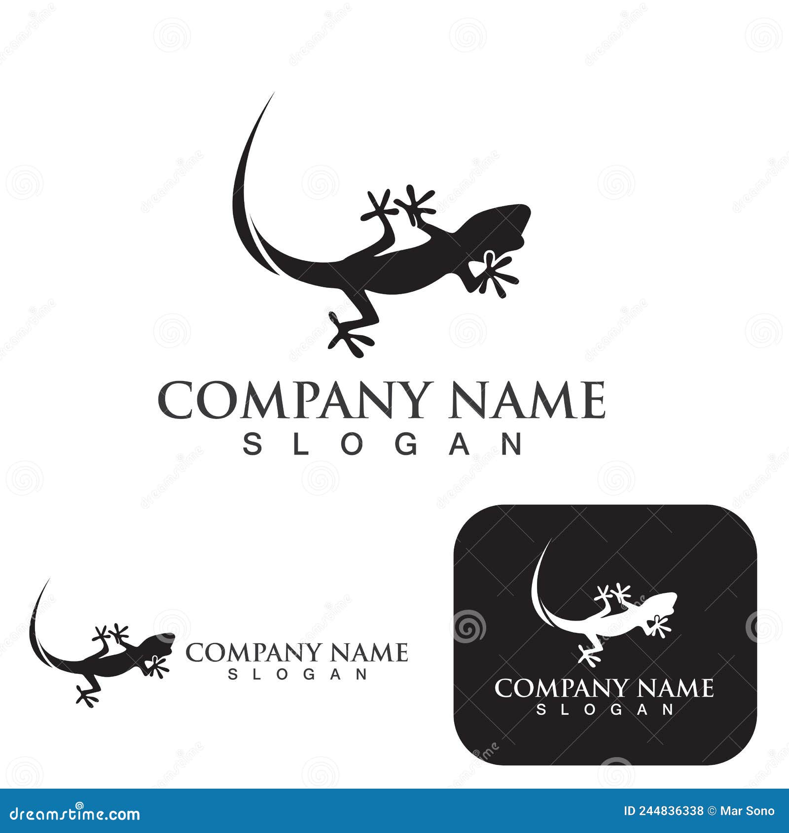 House Lizard Vector Print Template Stock Vector - Illustration of ...