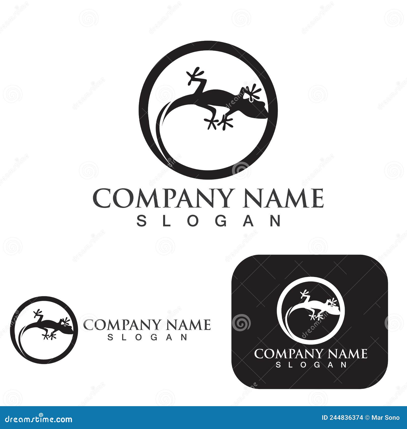 House Lizard Vector Print Template Stock Vector - Illustration of ...