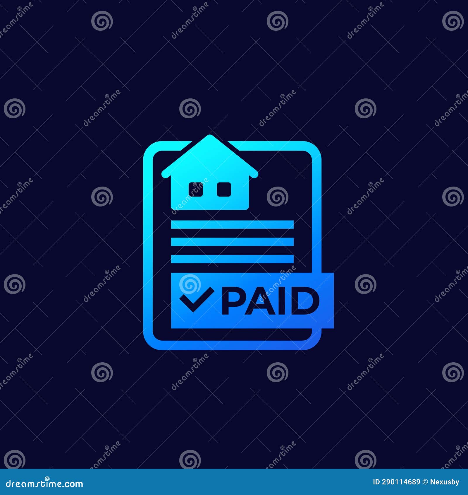 House Loan Paid Icon, Vector Stock Illustration - Illustration of ...