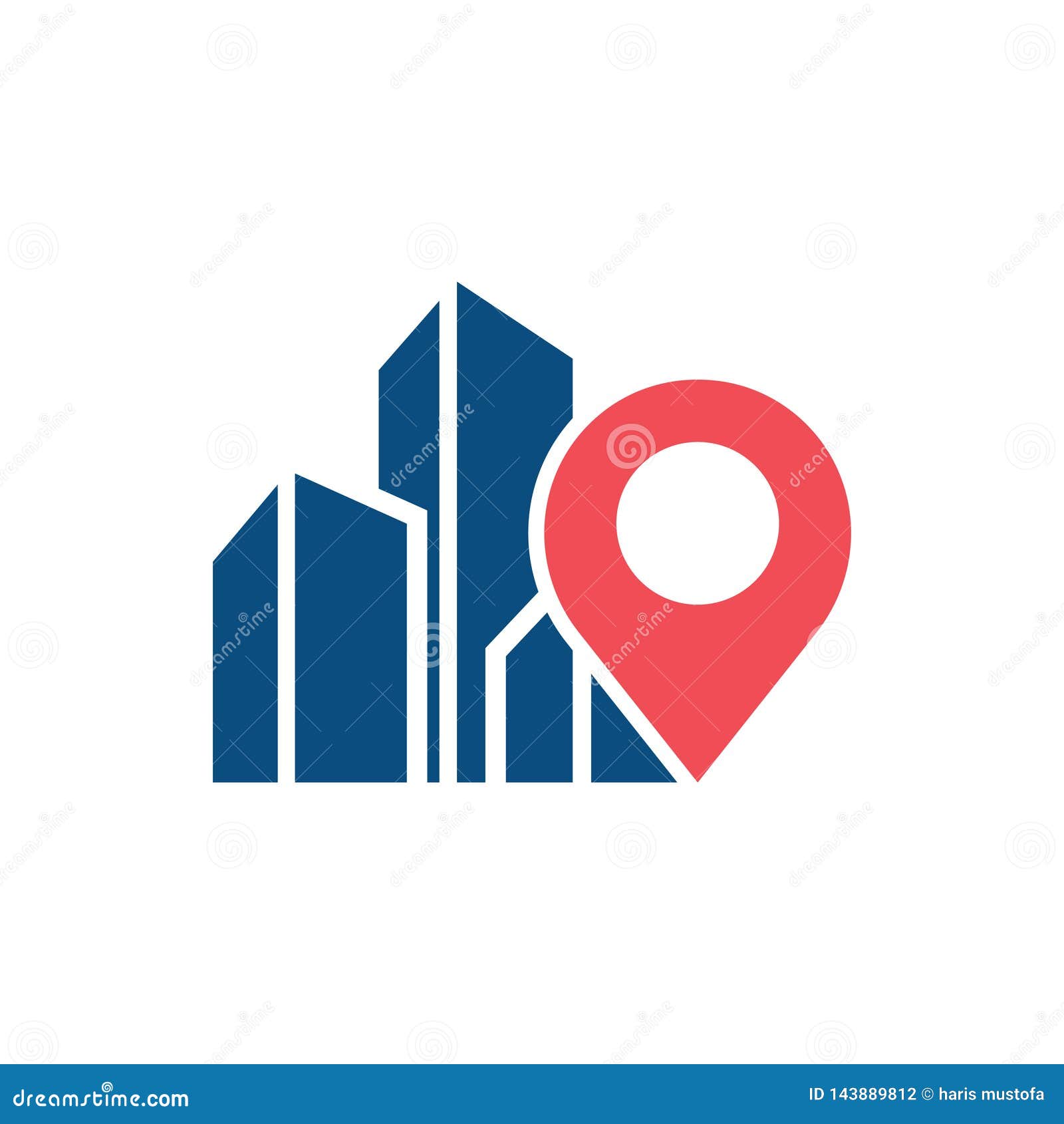 House Location Graphic Design Template Vector Isolated Stock Vector ...