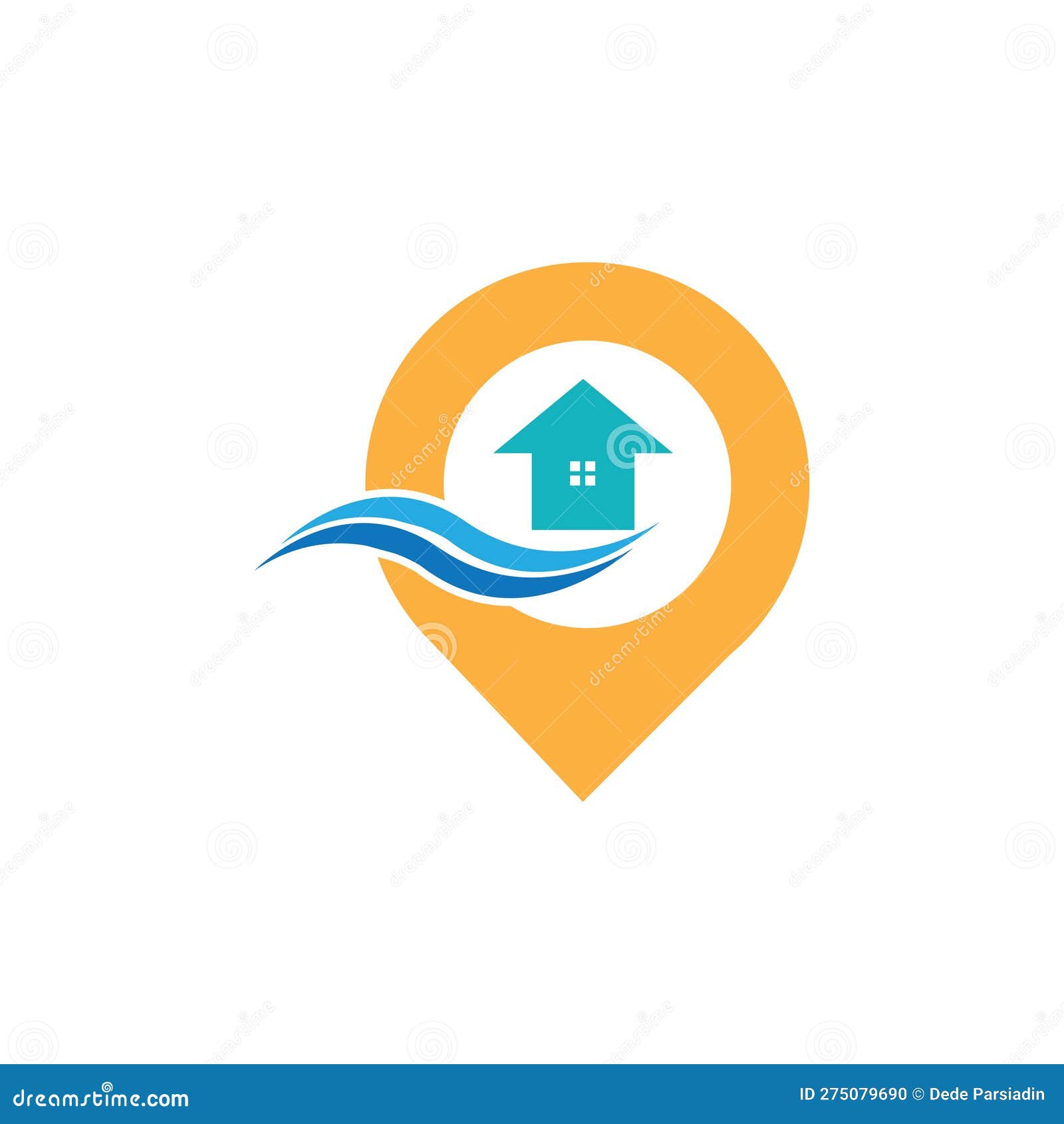 A House Location Logo, Home Location, Pin House Logo Stock Vector ...