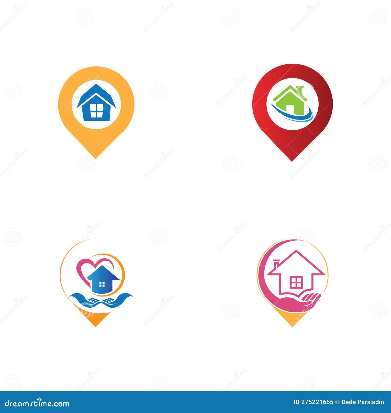 A House Location Logo, Home Location, Pin House Logo Stock Vector ...