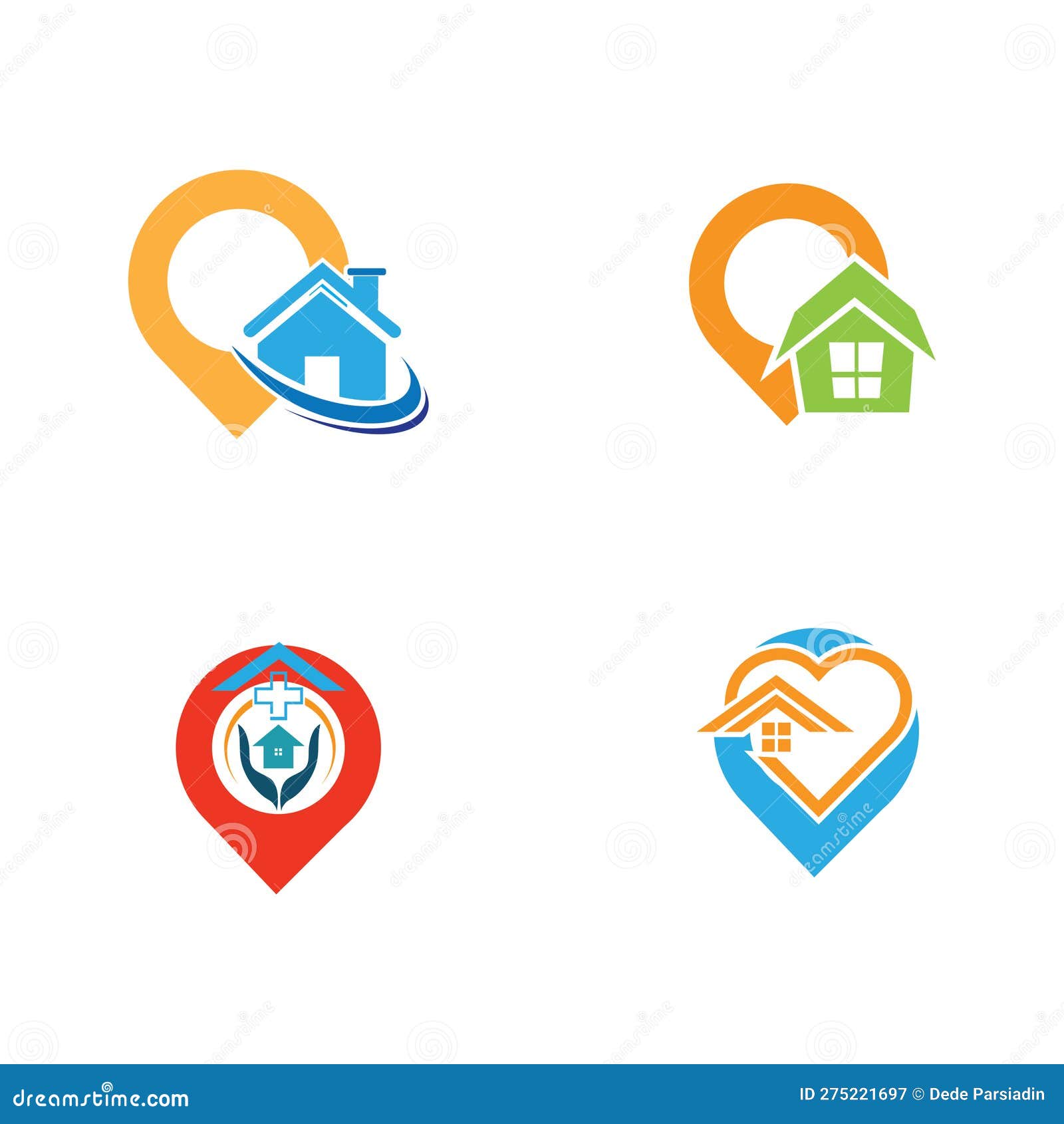 A House Location Logo, Home Location, Pin House Logo Stock Vector ...