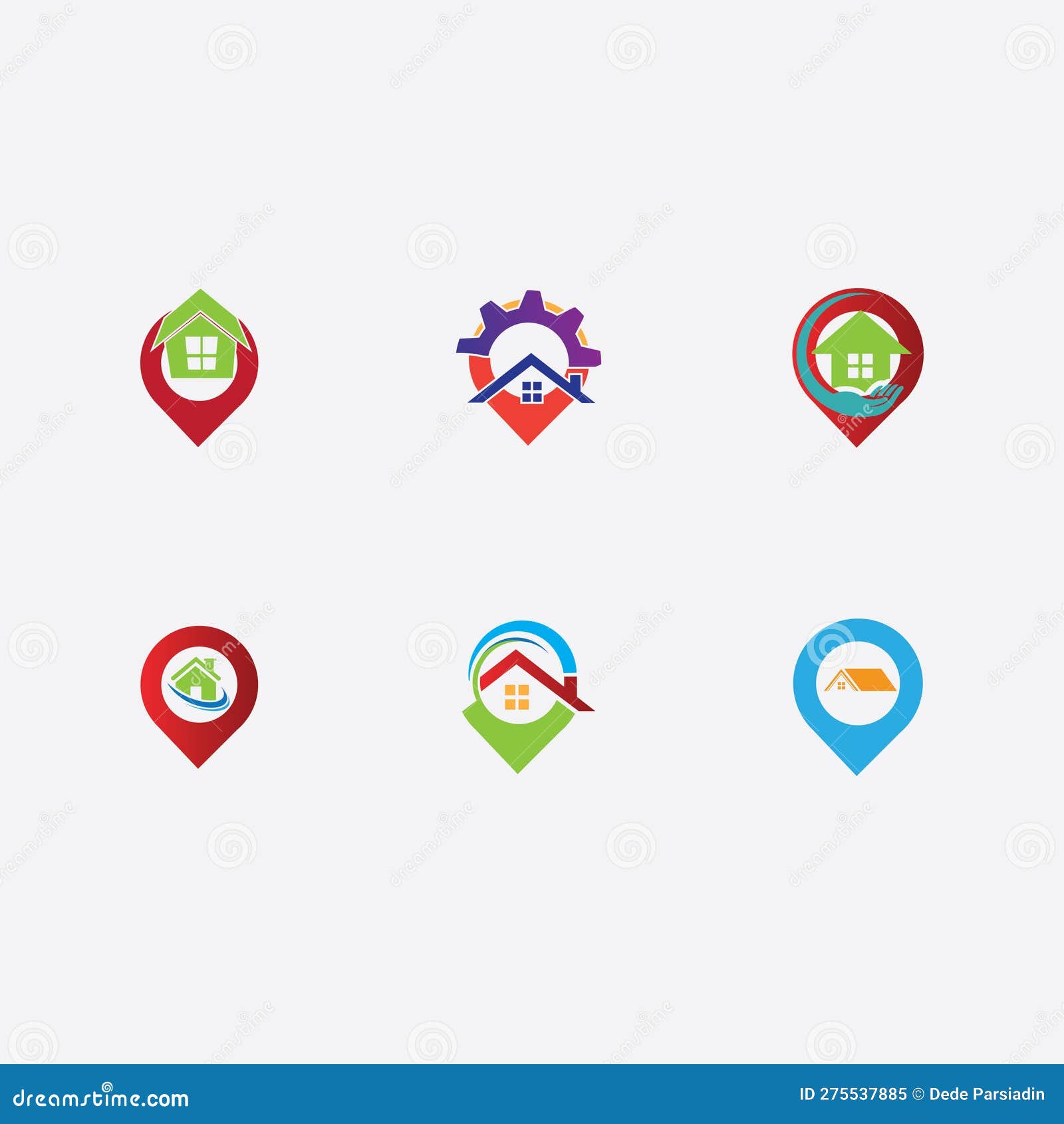 A House Location Logo, Home Location, Pin House Logo Stock Vector ...