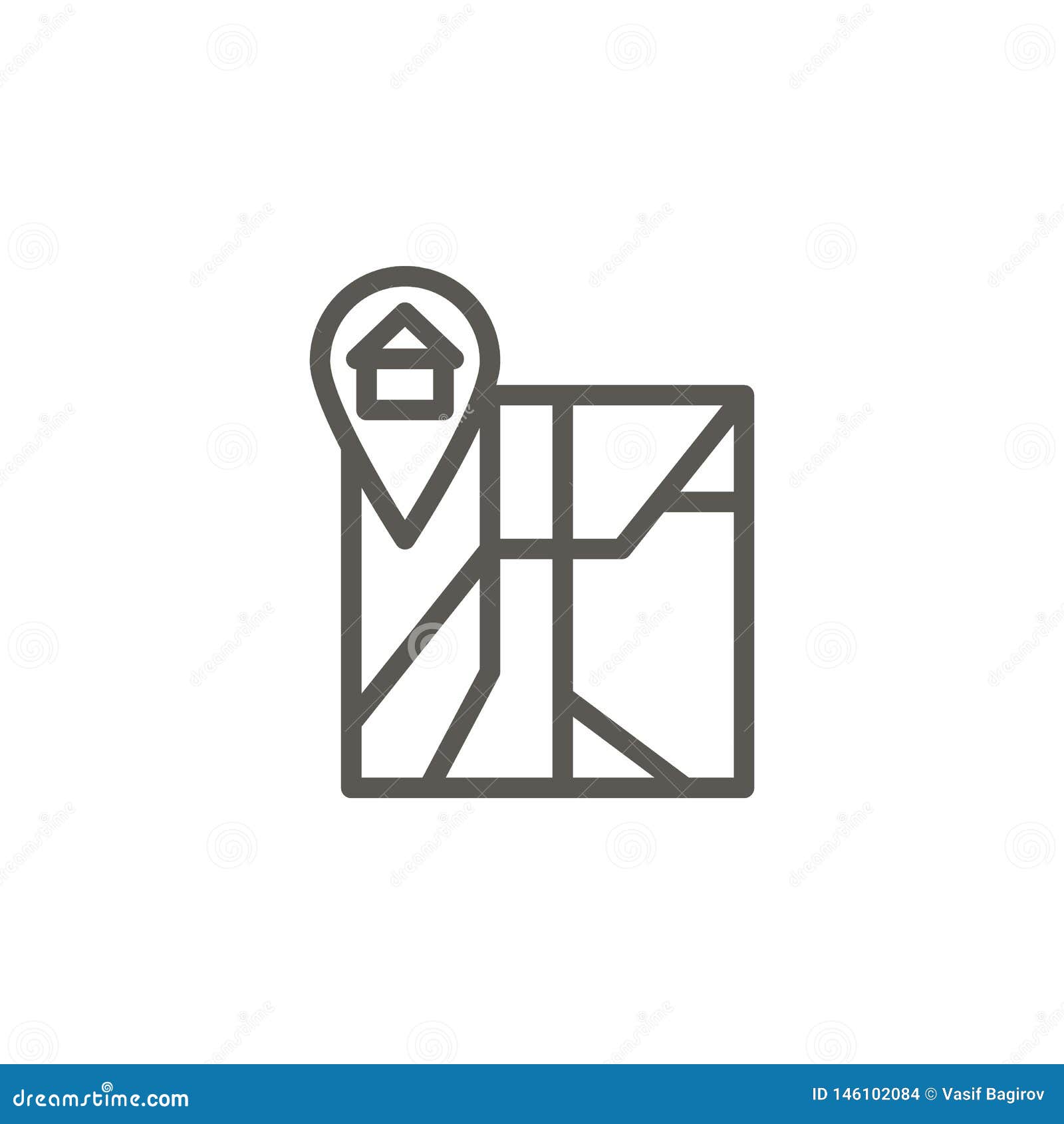 House, Location, Map Vector Icon. Simple Element Illustration from UI ...