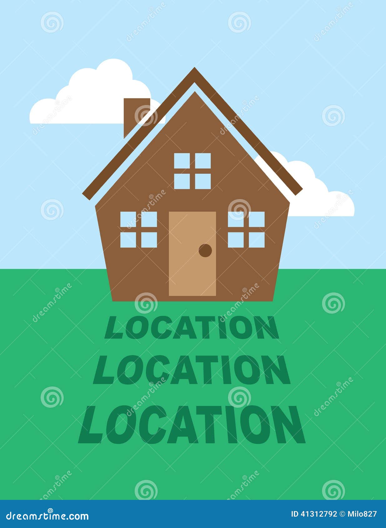 House Location Text stock vector. Illustration of glass - 41312792