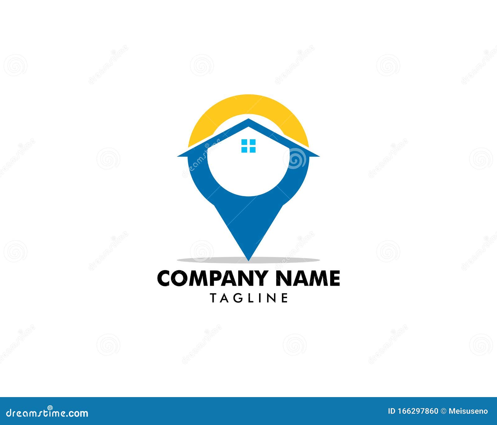 House Locator Vector Logo Template Stock Vector - Illustration of ...