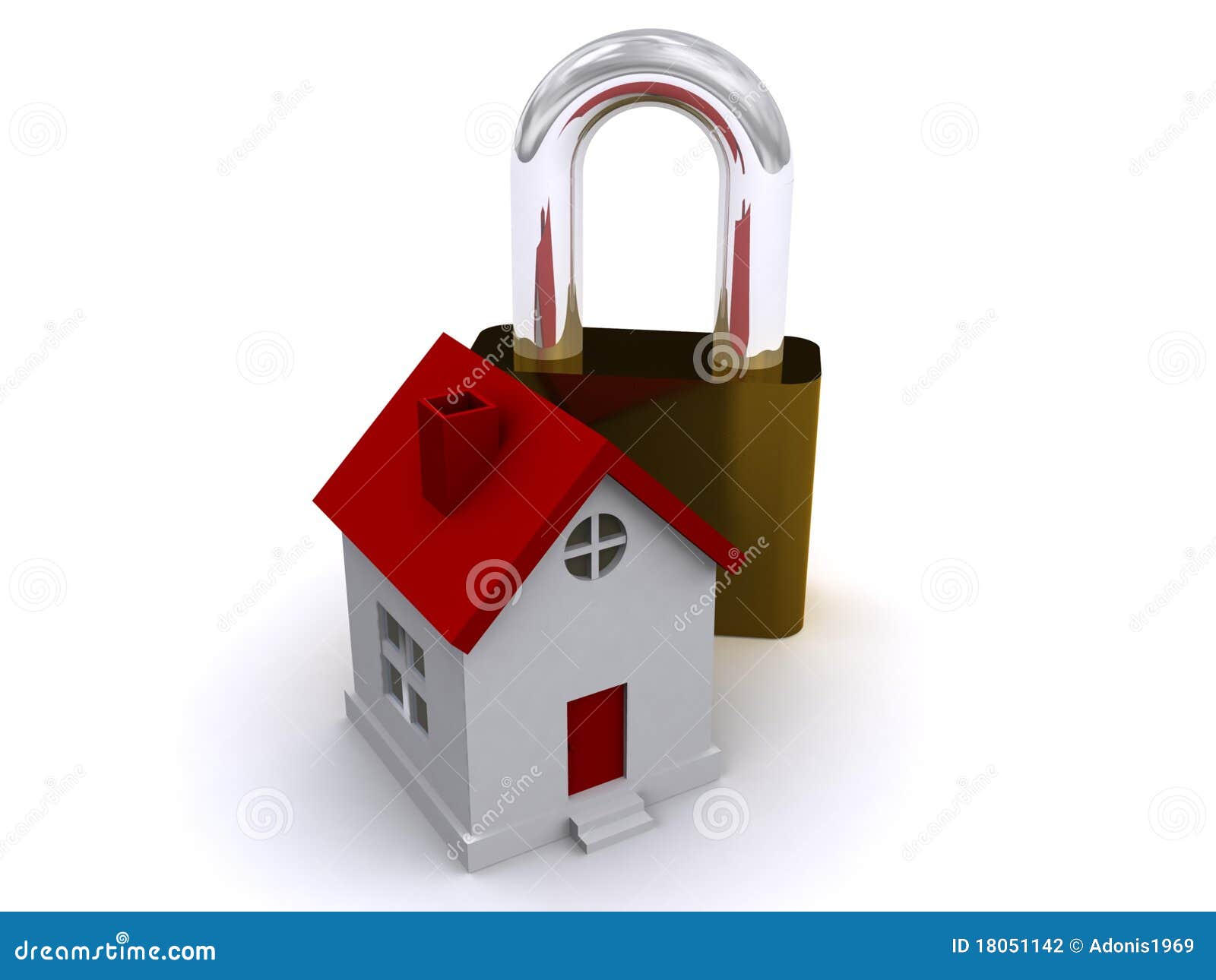 House and lock stock illustration. Illustration of graphic - 18051142