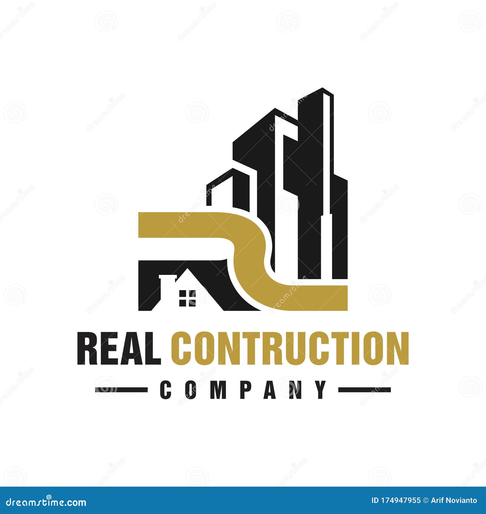 House Logo Building with Letter R Stock Illustration - Illustration of ...