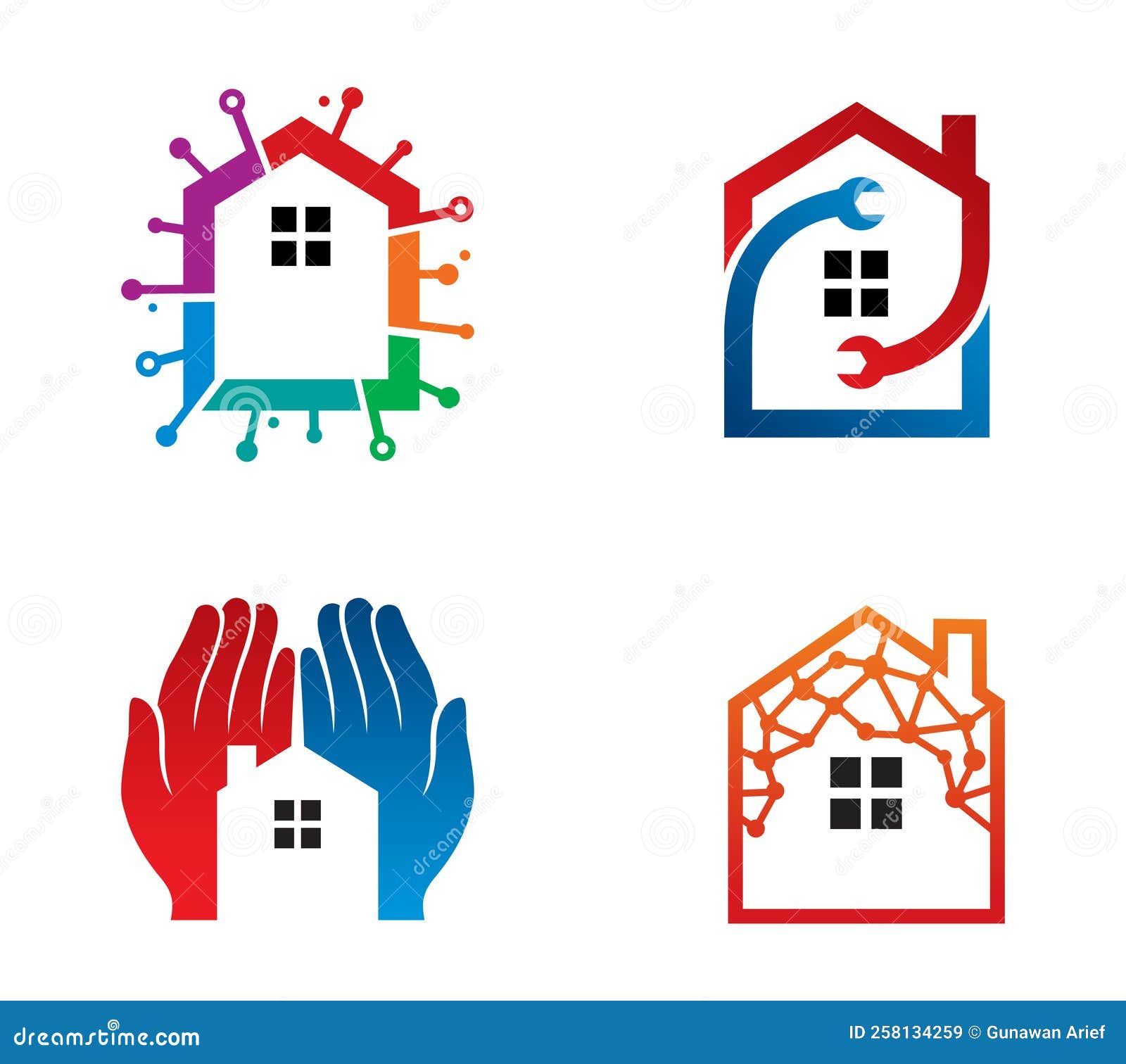 Modern House Logo or Icon Template Design Vector Stock Vector ...