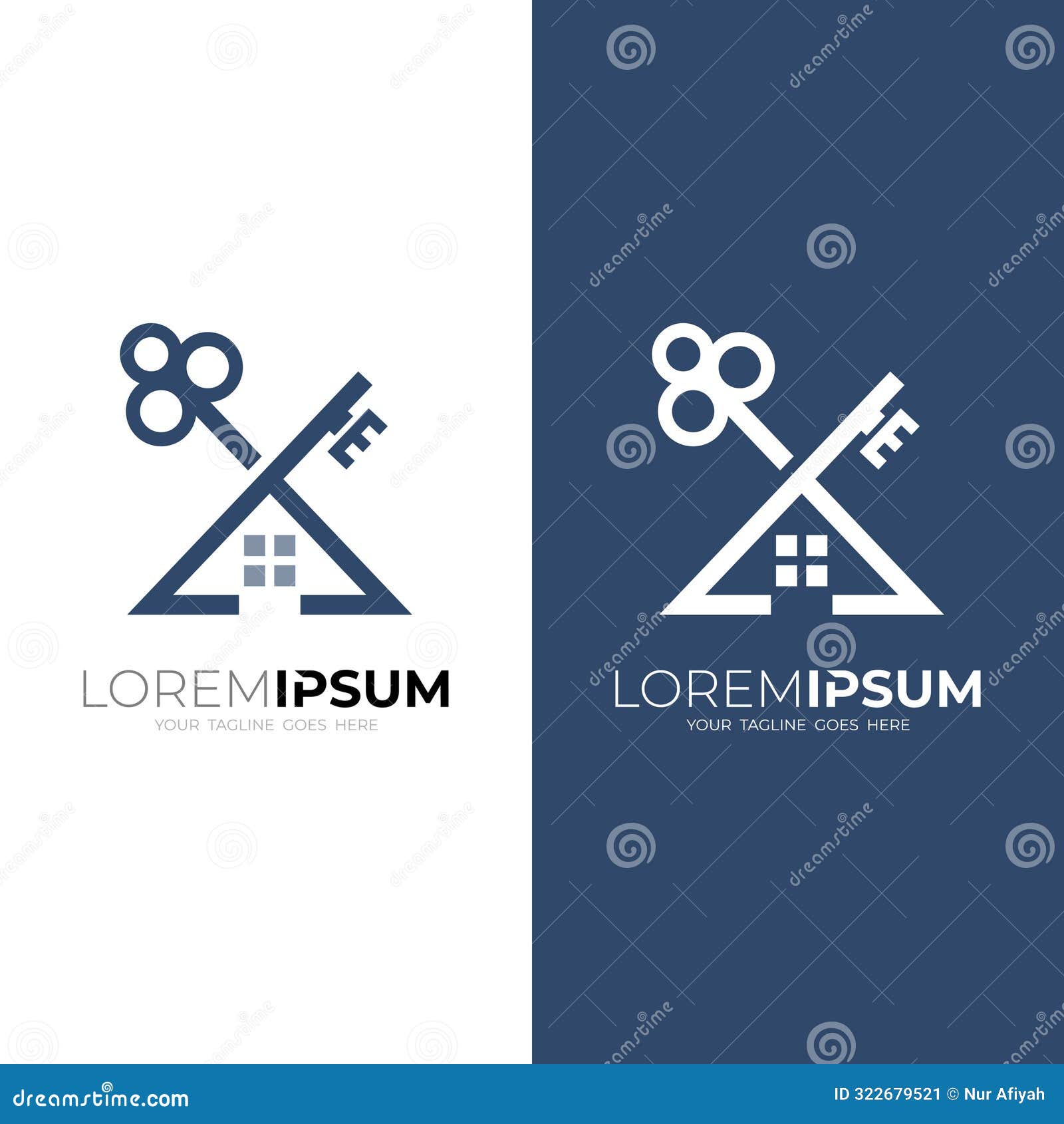 House Logo and Kay Design Combination, House Key Icon Stock Vector ...