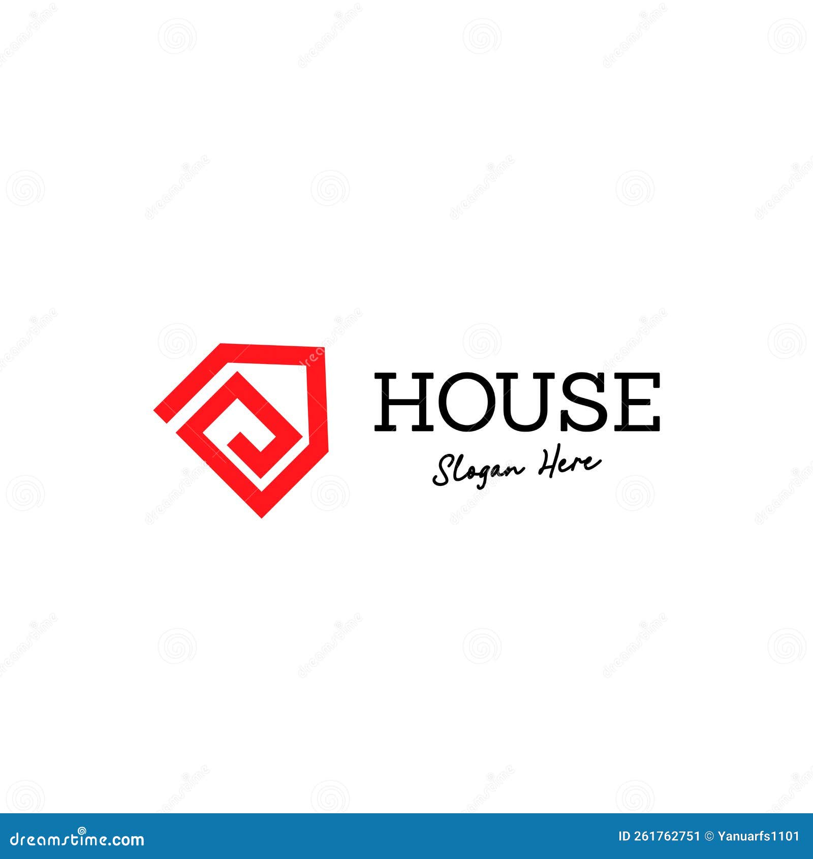 House Logo Template Vector Isolated in White Background Stock ...
