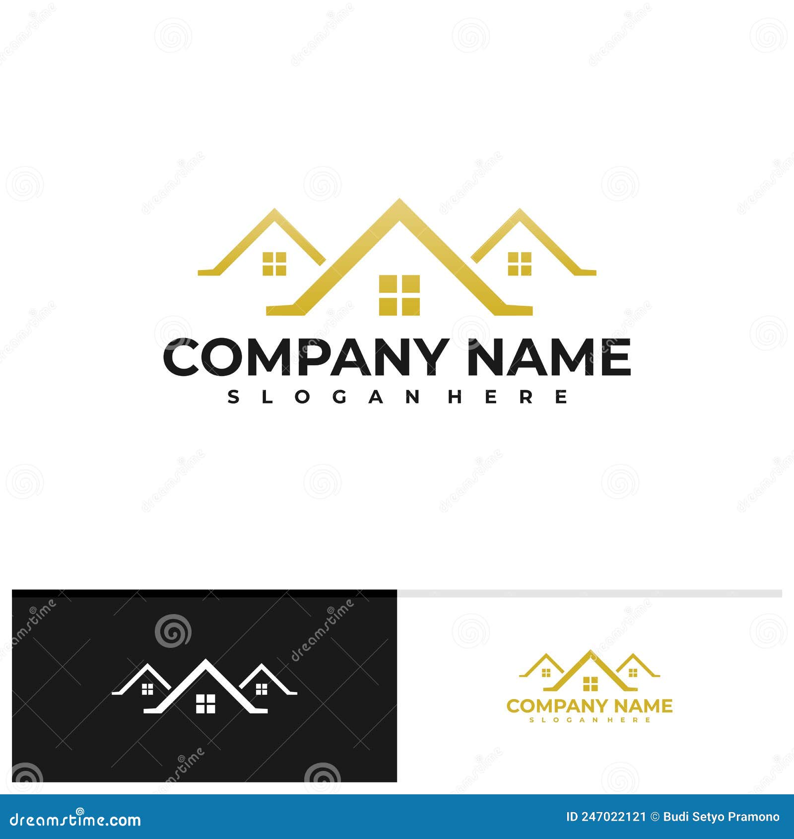 House Logo Vector Template, Creative House Logo Design Concepts Stock ...