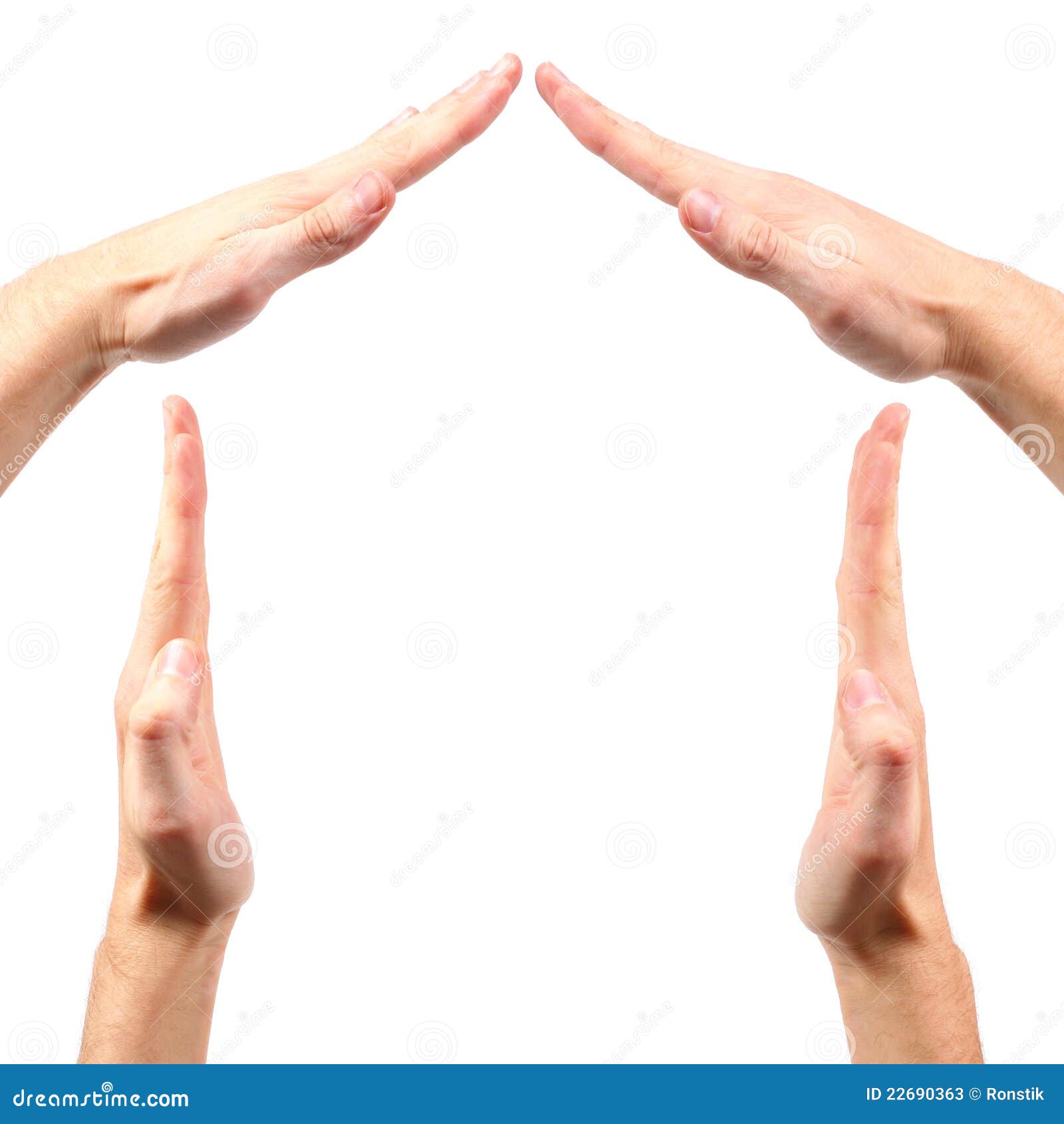 House made of hands stock image. Image of construction - 22690363