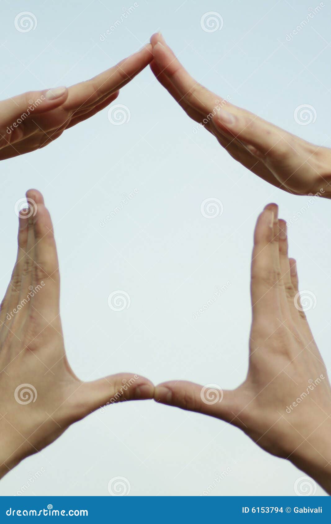 House made by hands stock photo. Image of estate, build - 6153794