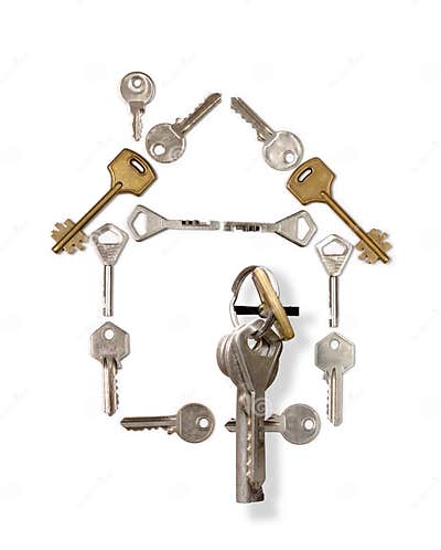 House Made from Keys stock photo. Image of building, concept - 9912230