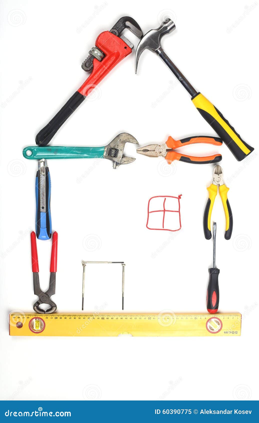 House made out of tools stock image. Image of concept - 60390775