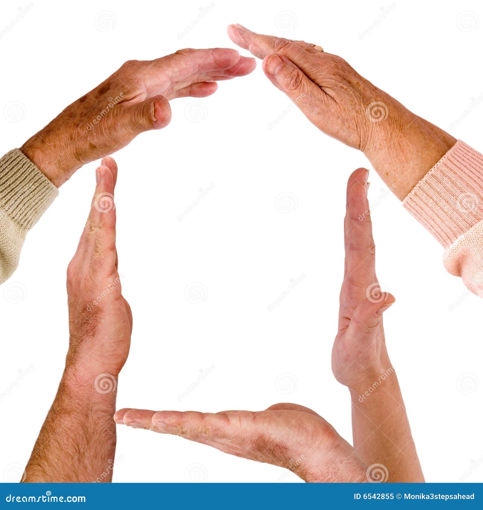 House made of people hands stock image. Image of finger - 6542855