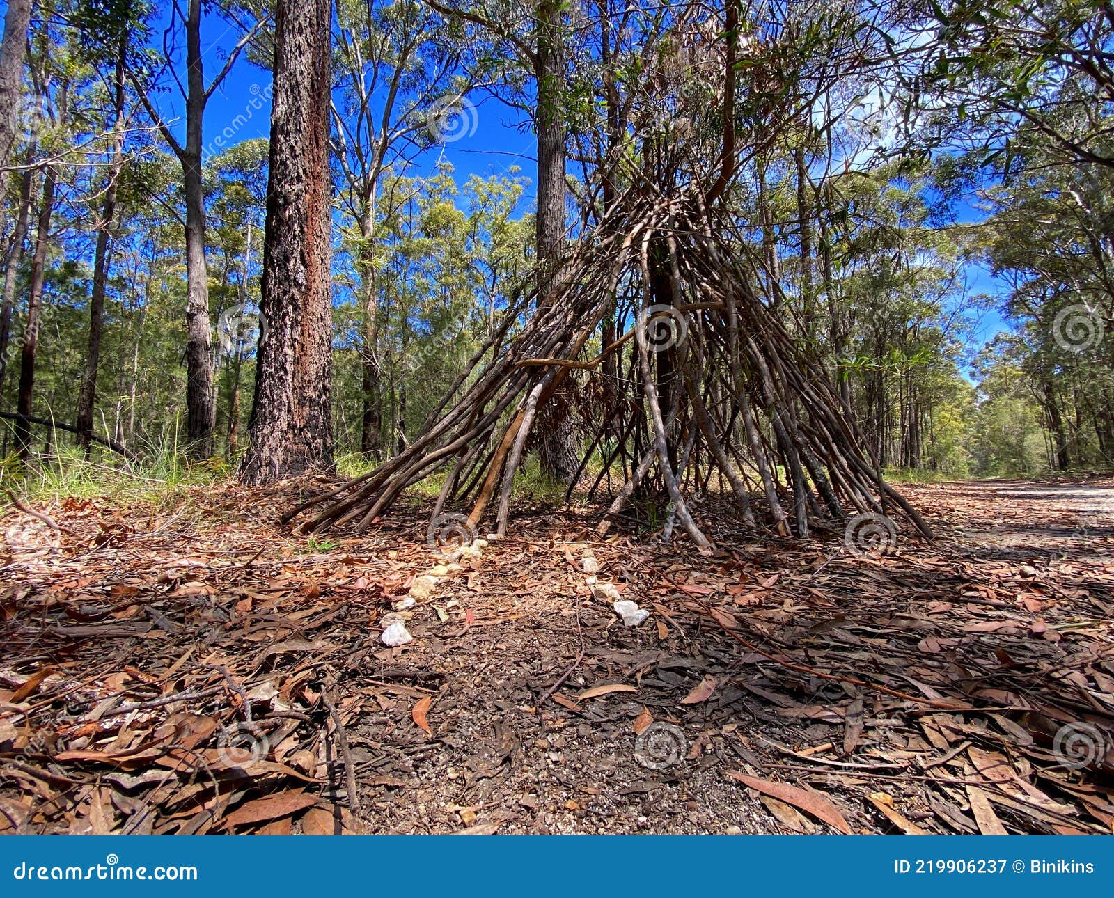 House Made of Sticks stock image. Image of hand, creative - 219906237