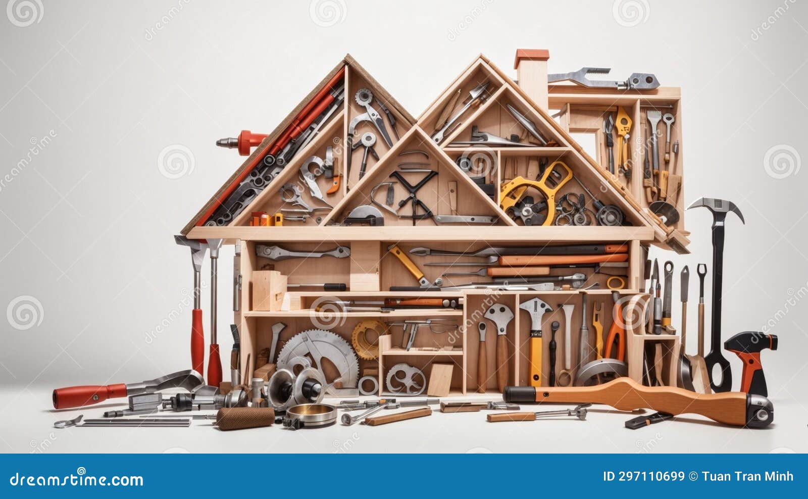 House Made of Tools stock image. Image of iron, white - 297110699