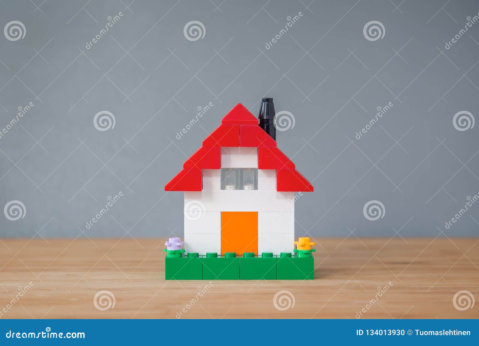 House made of toy bricks stock photo. Image of concept - 134013930