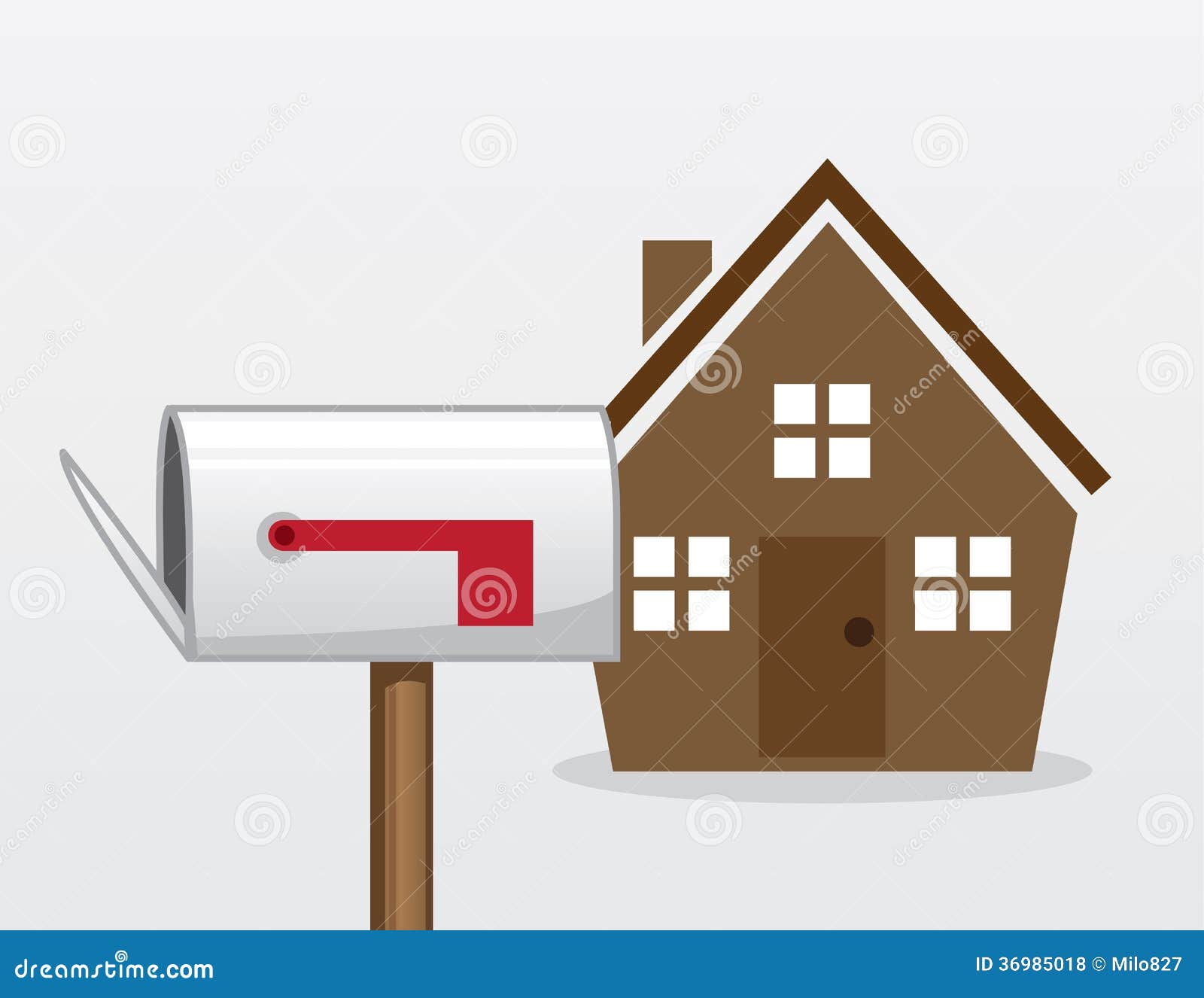 House Mailbox stock vector. Illustration of shipment - 36985018