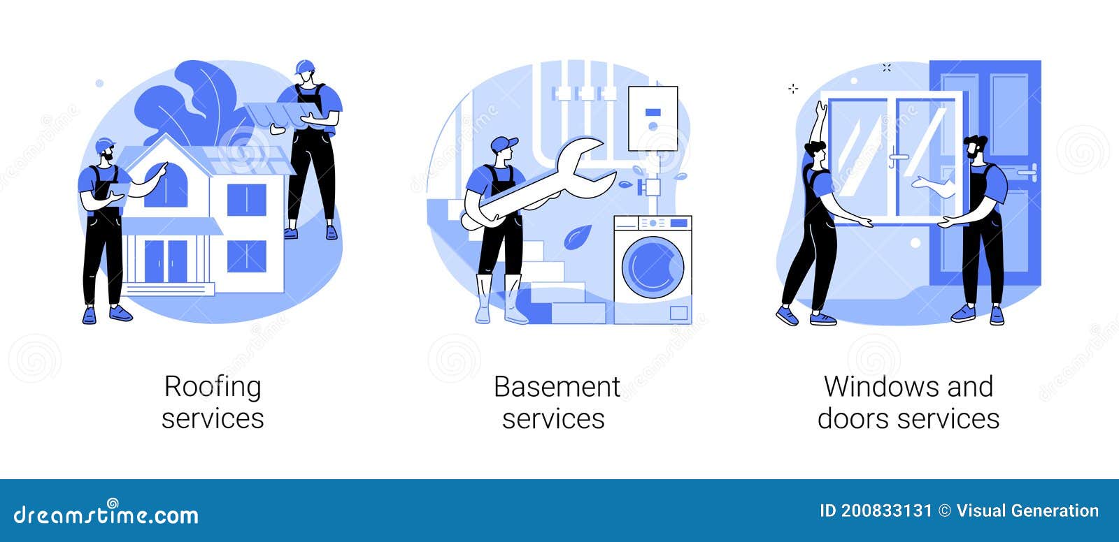 House Maintenance Abstract Concept Vector Illustrations. Stock Vector ...