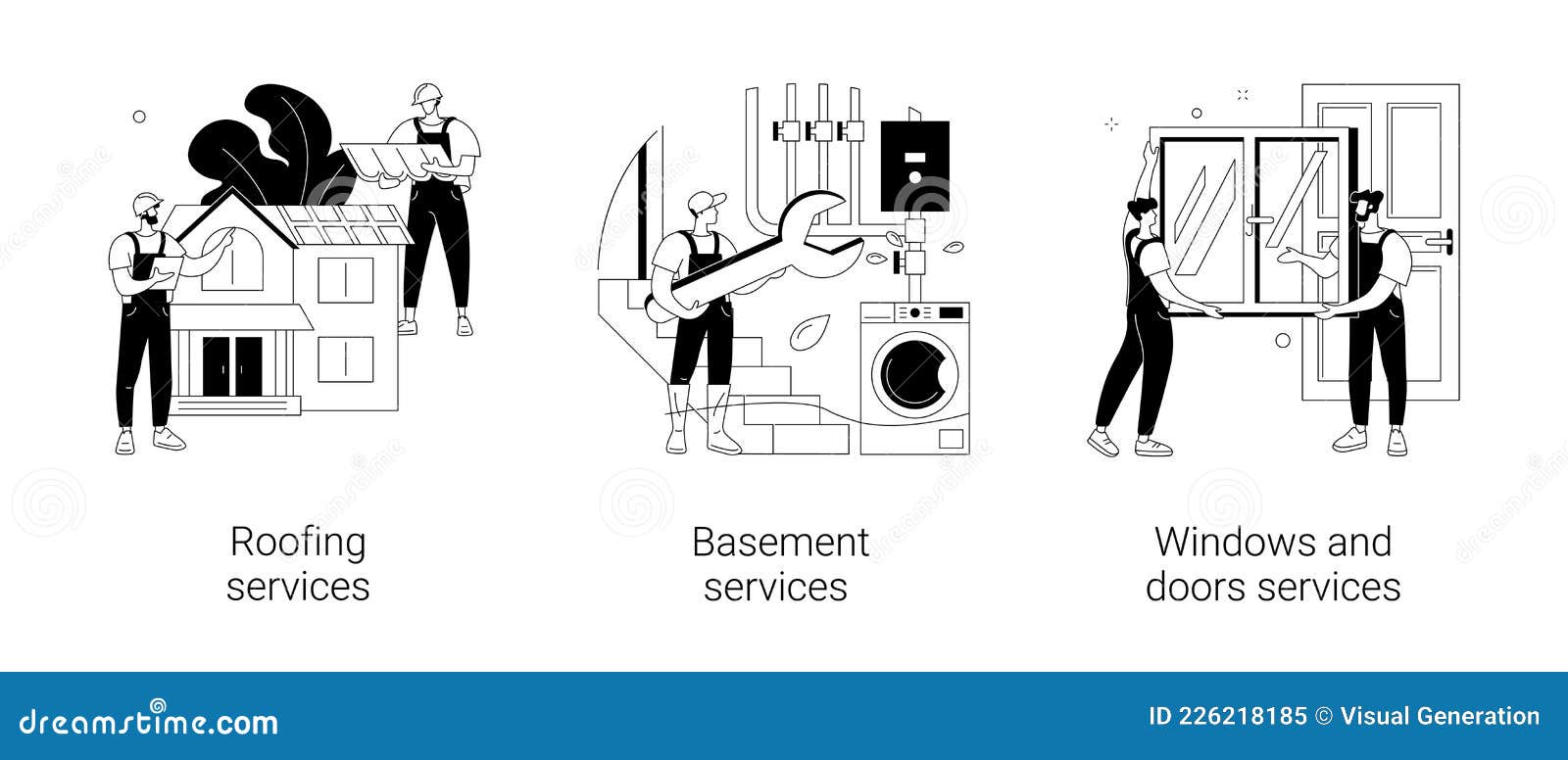 House Maintenance Abstract Concept Vector Illustrations. Stock Vector ...