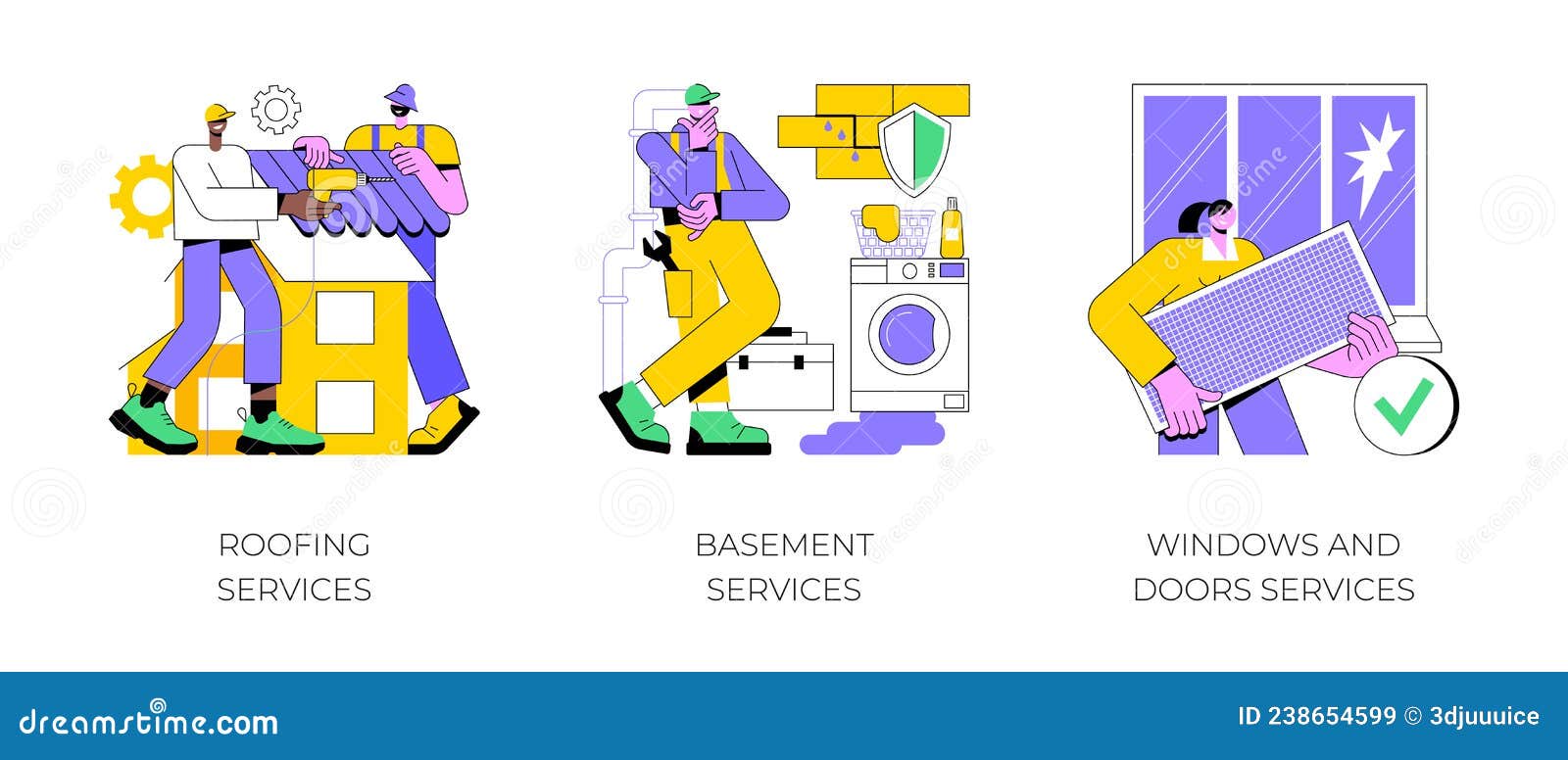 House Maintenance Abstract Concept Vector Illustrations. Stock Vector ...
