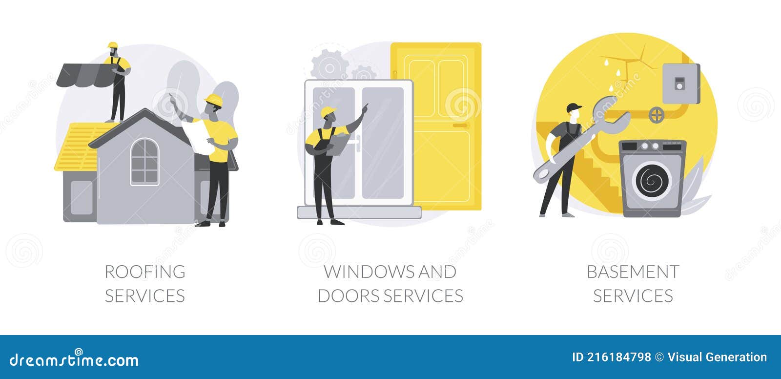 House Maintenance Abstract Concept Vector Illustrations. Stock Vector ...