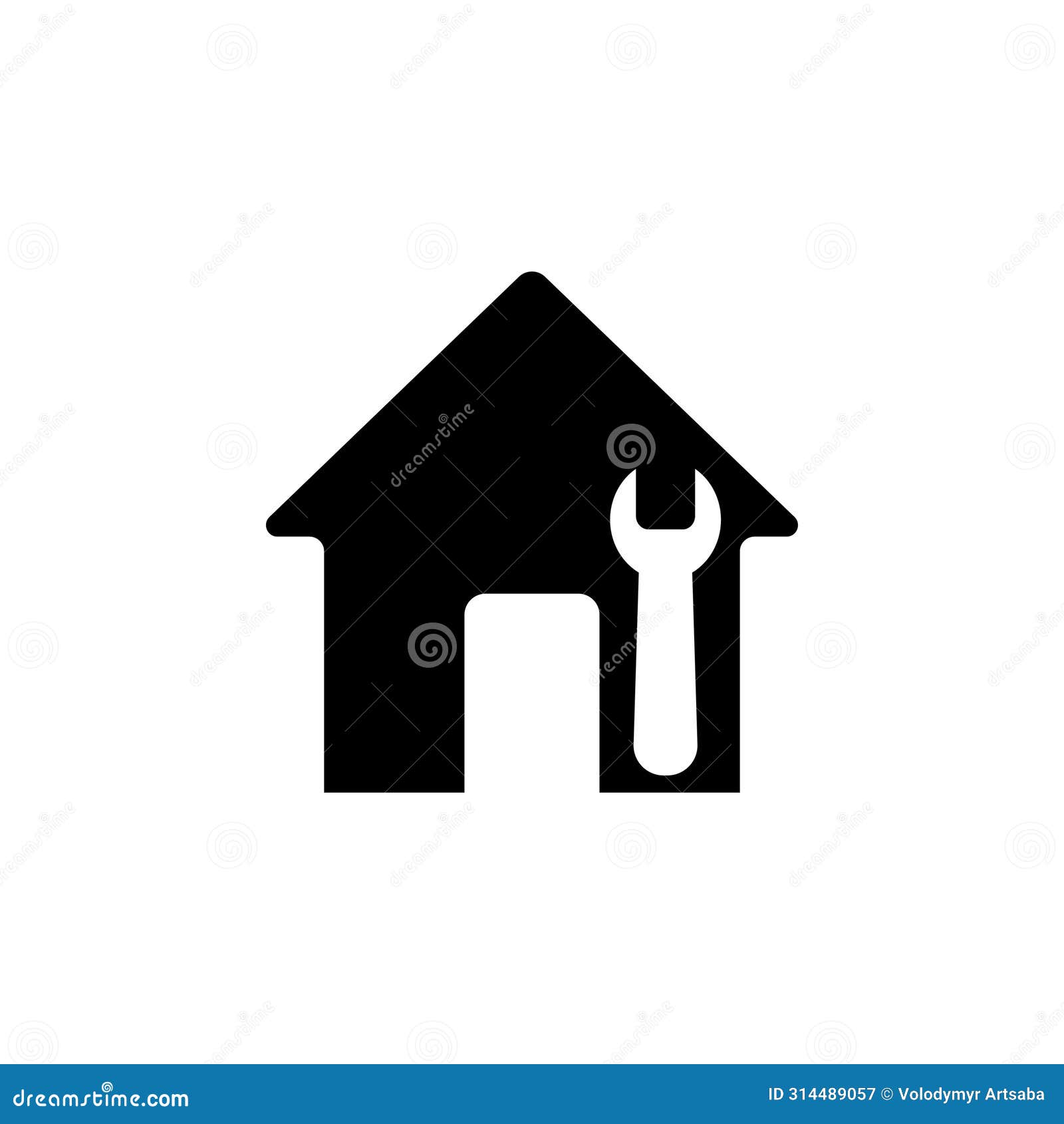 House Maintenance. Construction Home Flat Vector Icon Stock Vector ...