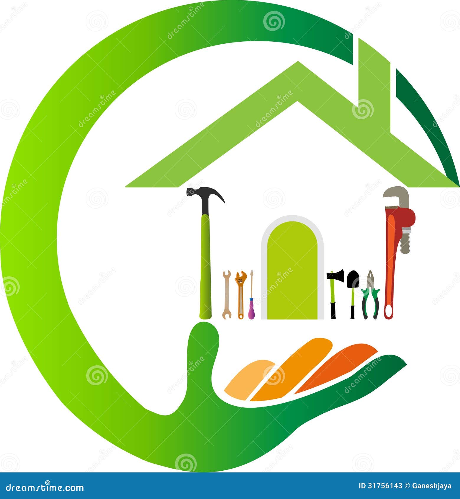 House maintenance tools stock vector. Illustration of decoration - 31756143