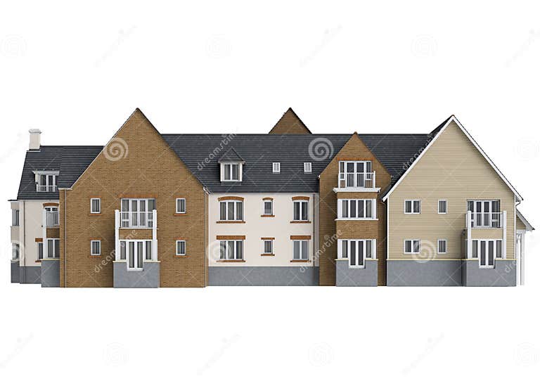 House mansion, front view stock illustration. Illustration of property ...