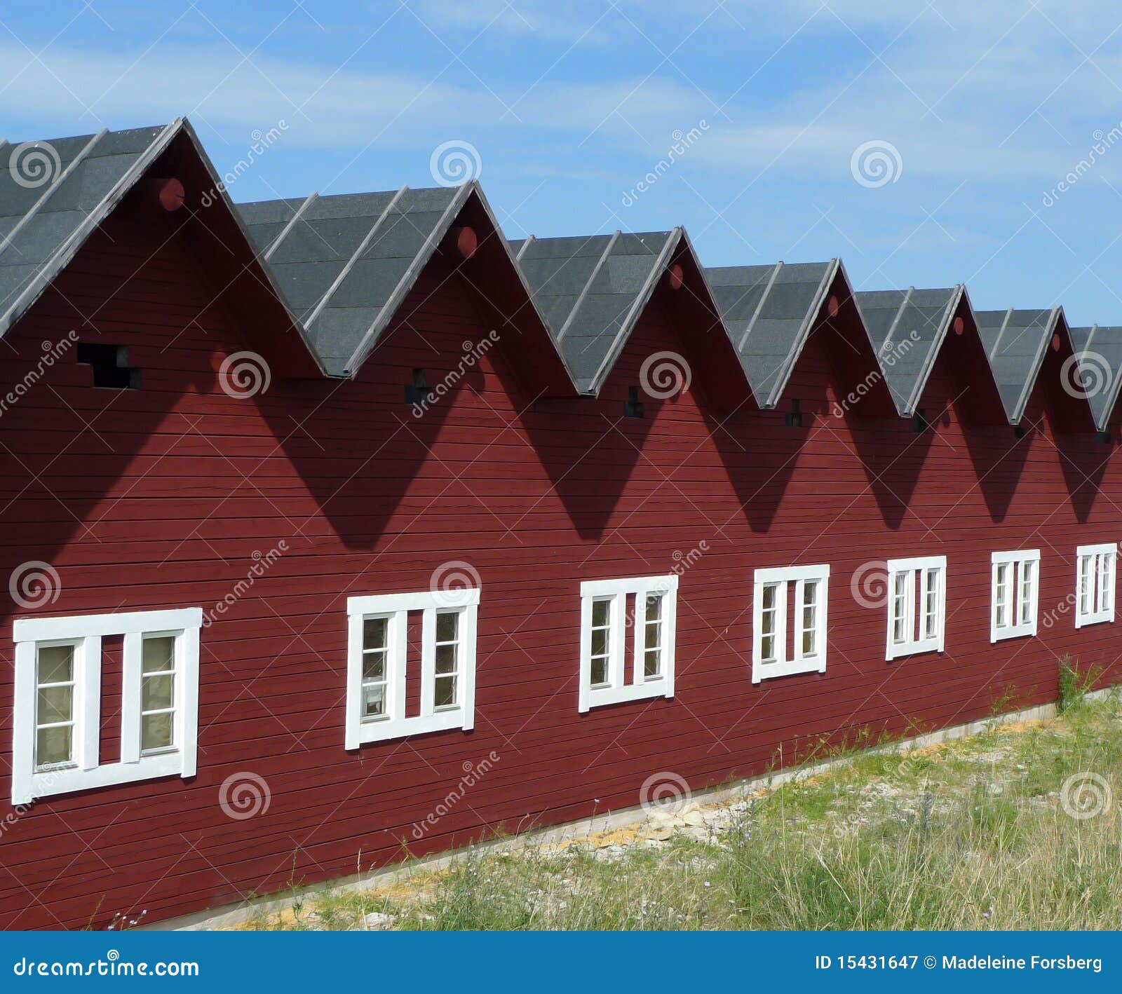 House with many roof tops stock image. Image of barn - 15431647