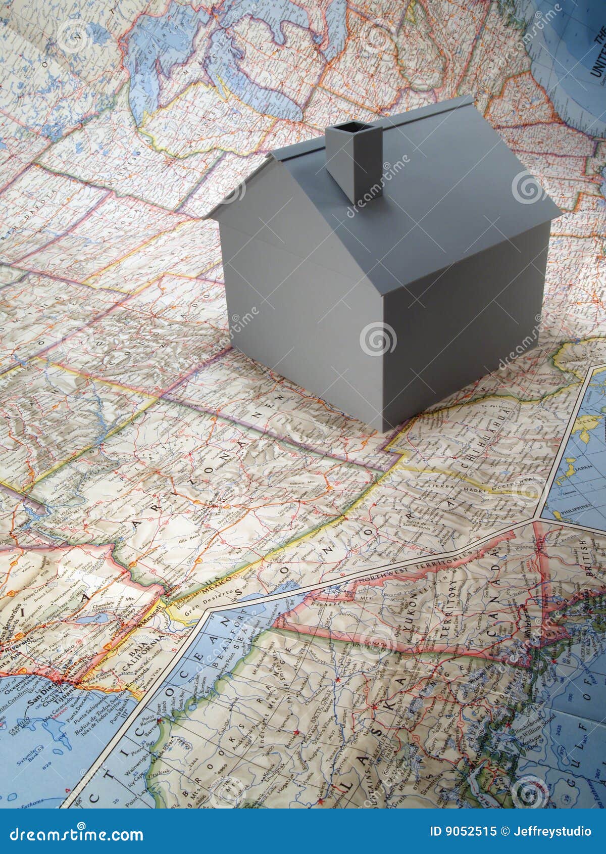 House on Map stock image. Image of finance, home, industry - 9052515