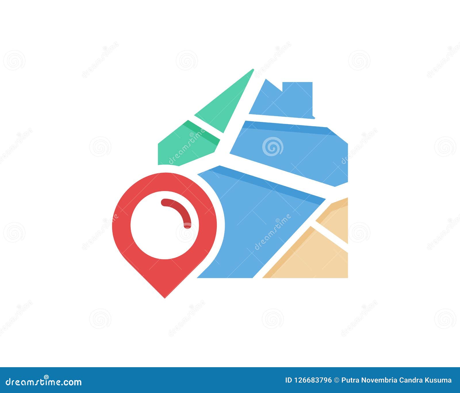 House Map Logo Icon Design stock vector. Illustration of identity ...