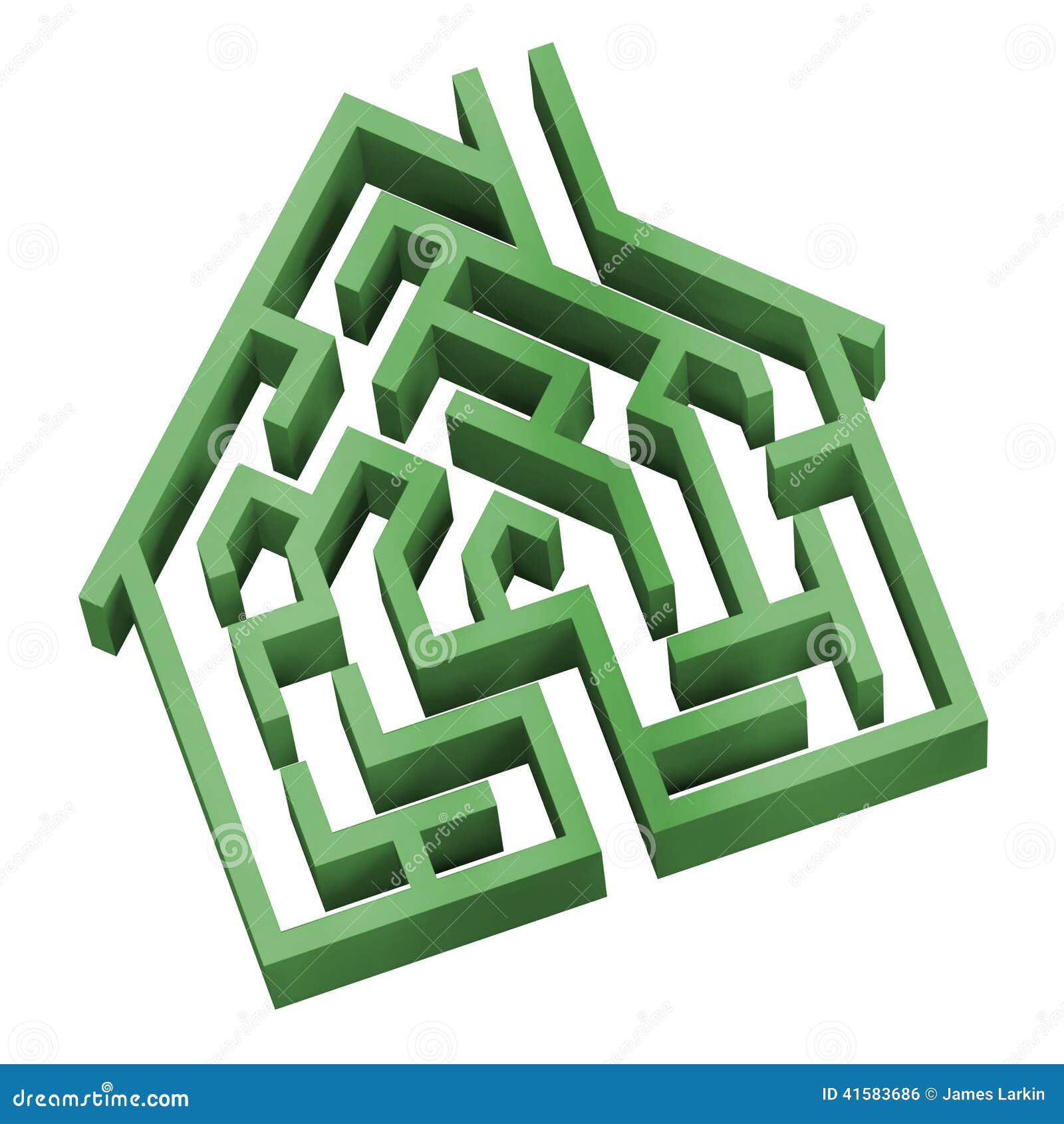 House Maze stock illustration. Illustration of house - 41583686