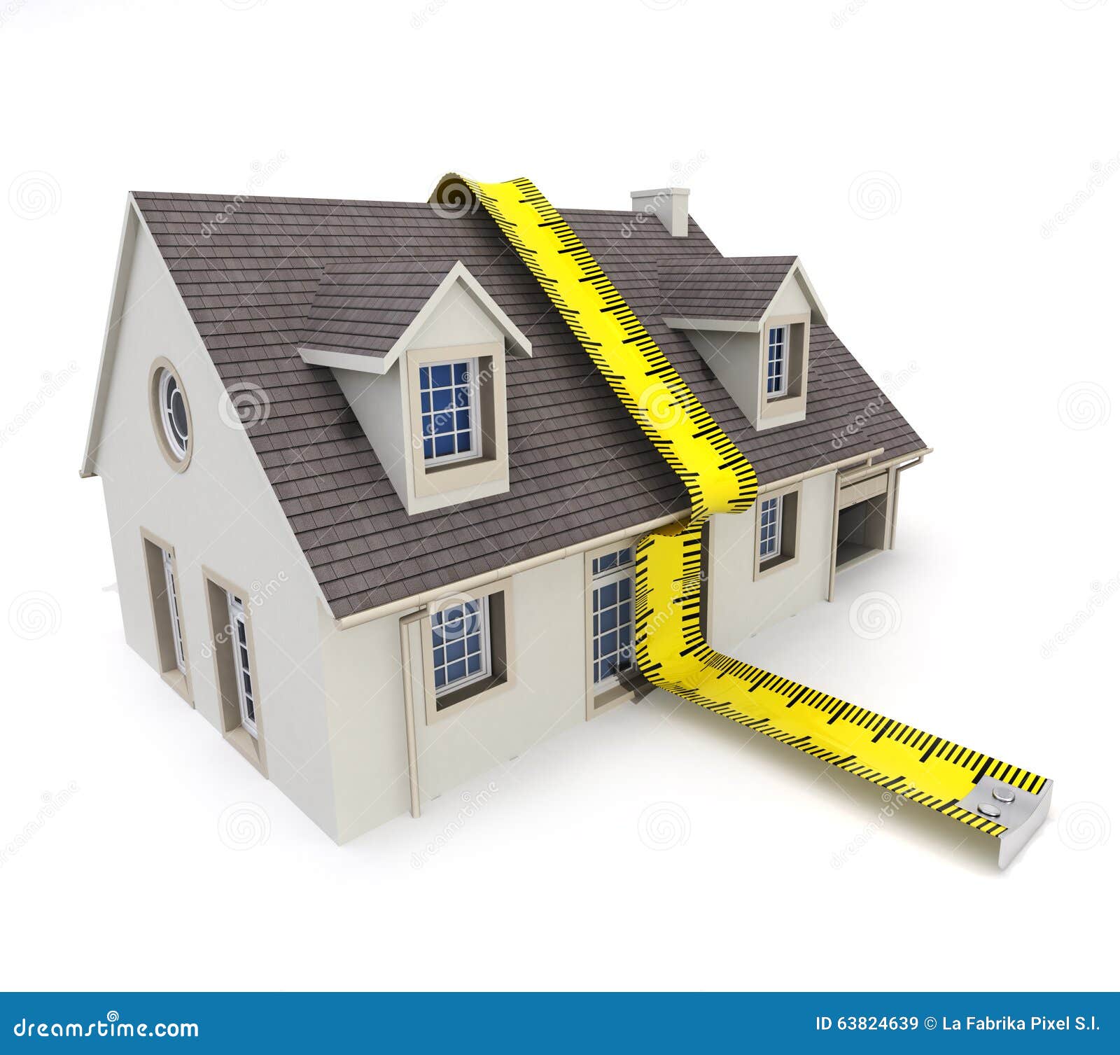 House measuring stock illustration. Illustration of idea - 63824639