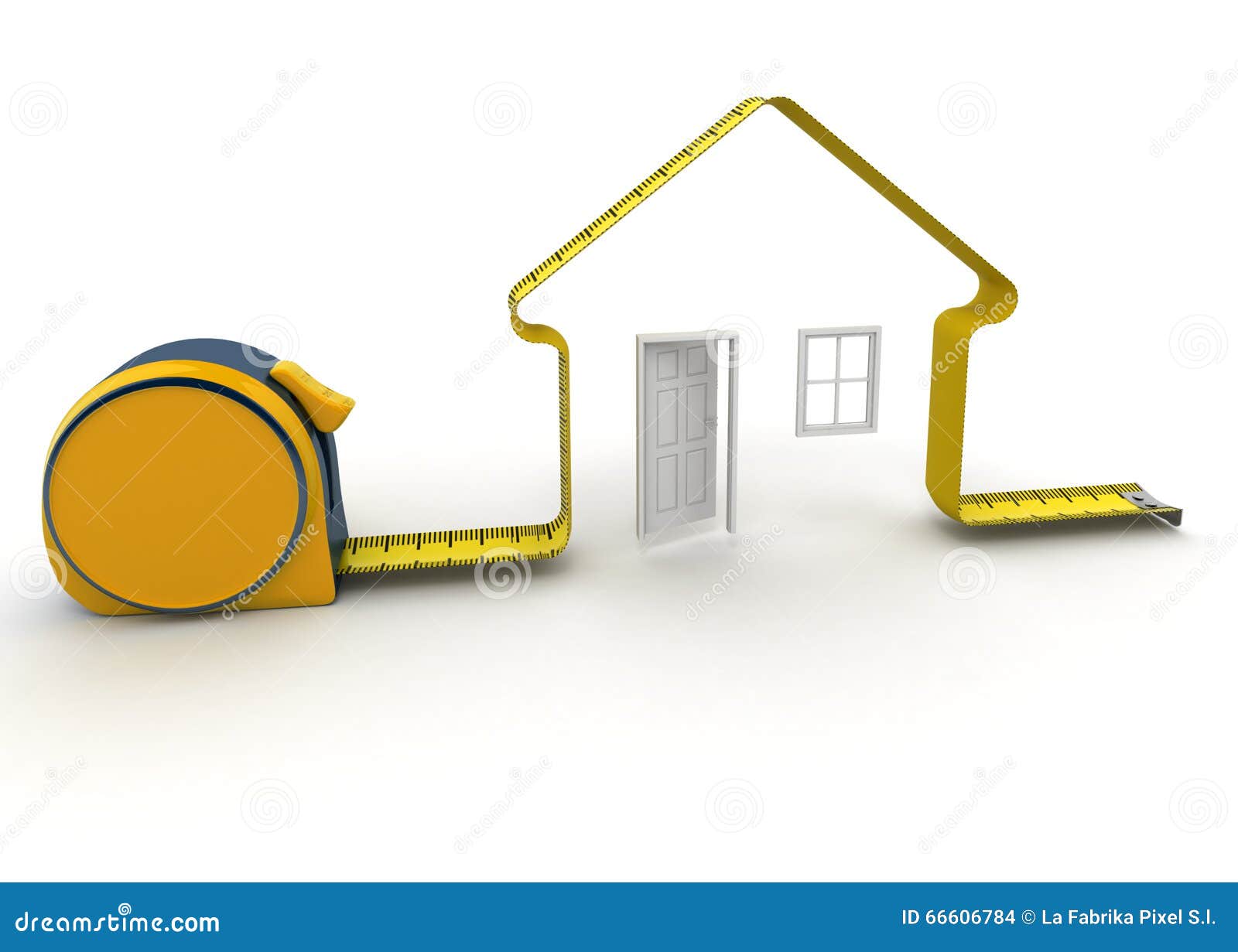 House measuring stock illustration. Illustration of building - 66606784