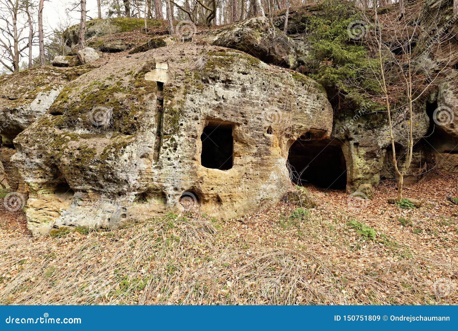 House mined into sand rock stock image. Image of cave - 150751809