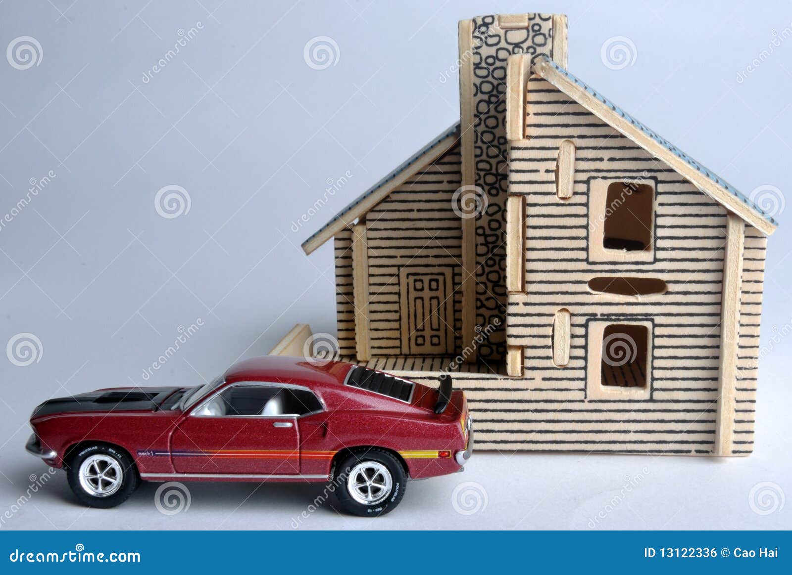 House model and car model stock photo. Image of model - 13122336