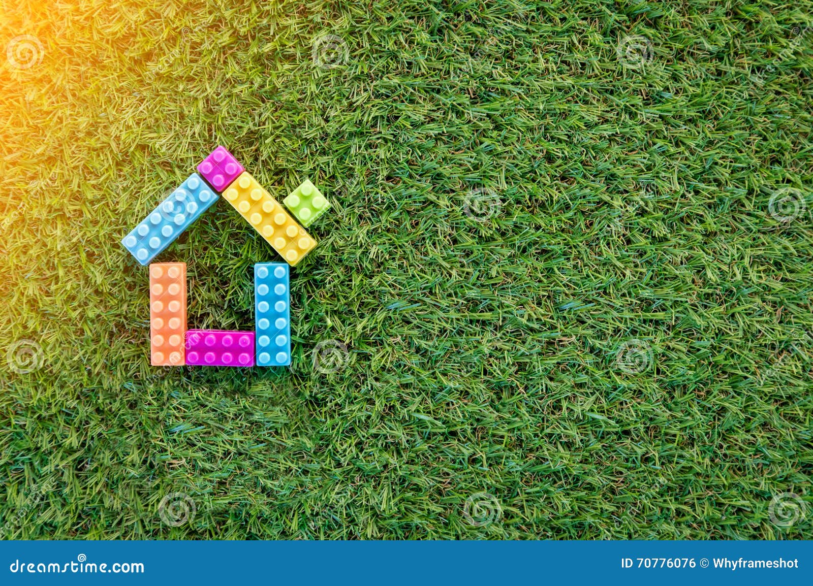 House Model on Grass Texture Stock Photo - Image of pollution, concept ...