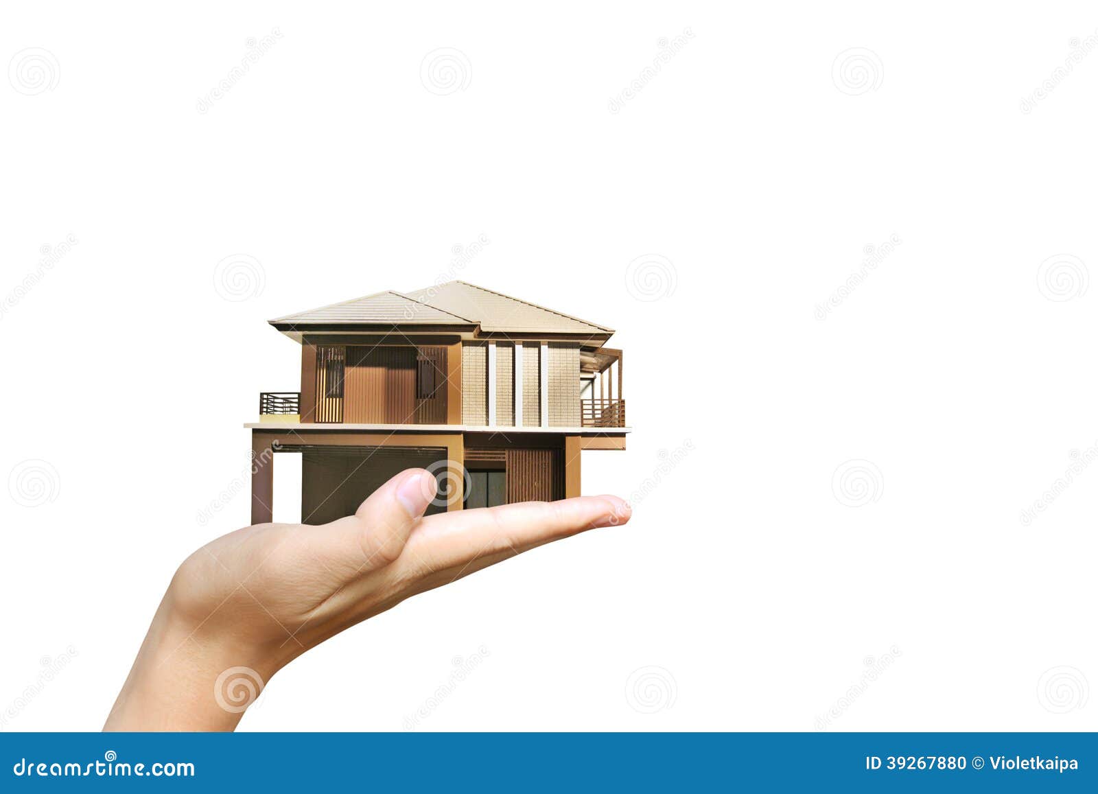 House Model House Concept in Hand Stock Photo - Image of investment ...